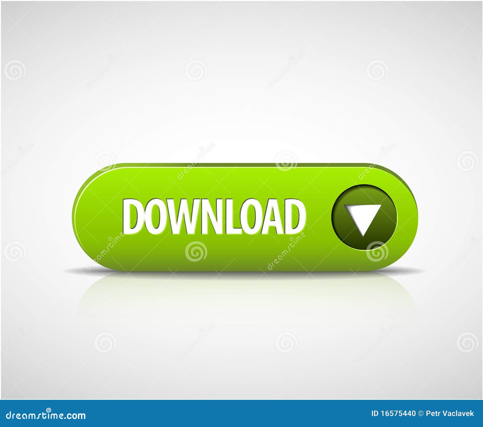 Big Green Download Now Button Stock Illustration - Illustration of ...