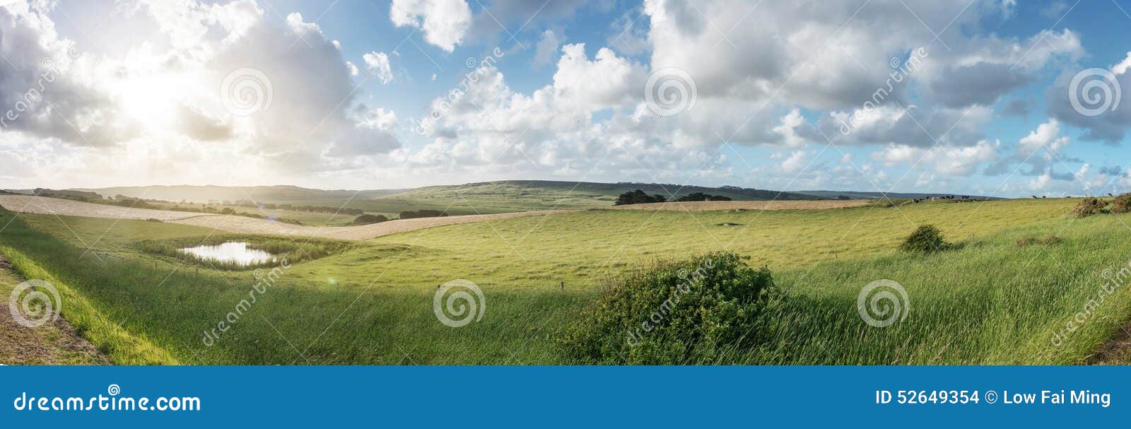 Big green field stock photo. Image of great, australia - 52649354