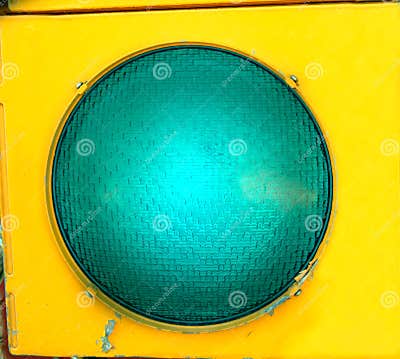 Big Green Light stock image. Image of travel, signal, sign - 3911941