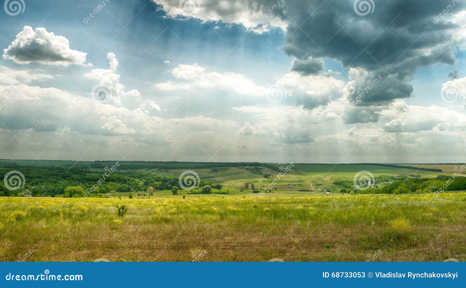 Big green plateau stock image. Image of flora, botanical - 68733053