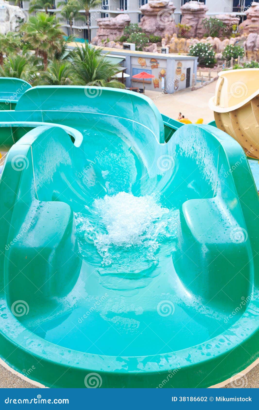 Big green slider stock photo. Image of slid, fall, green - 38186602