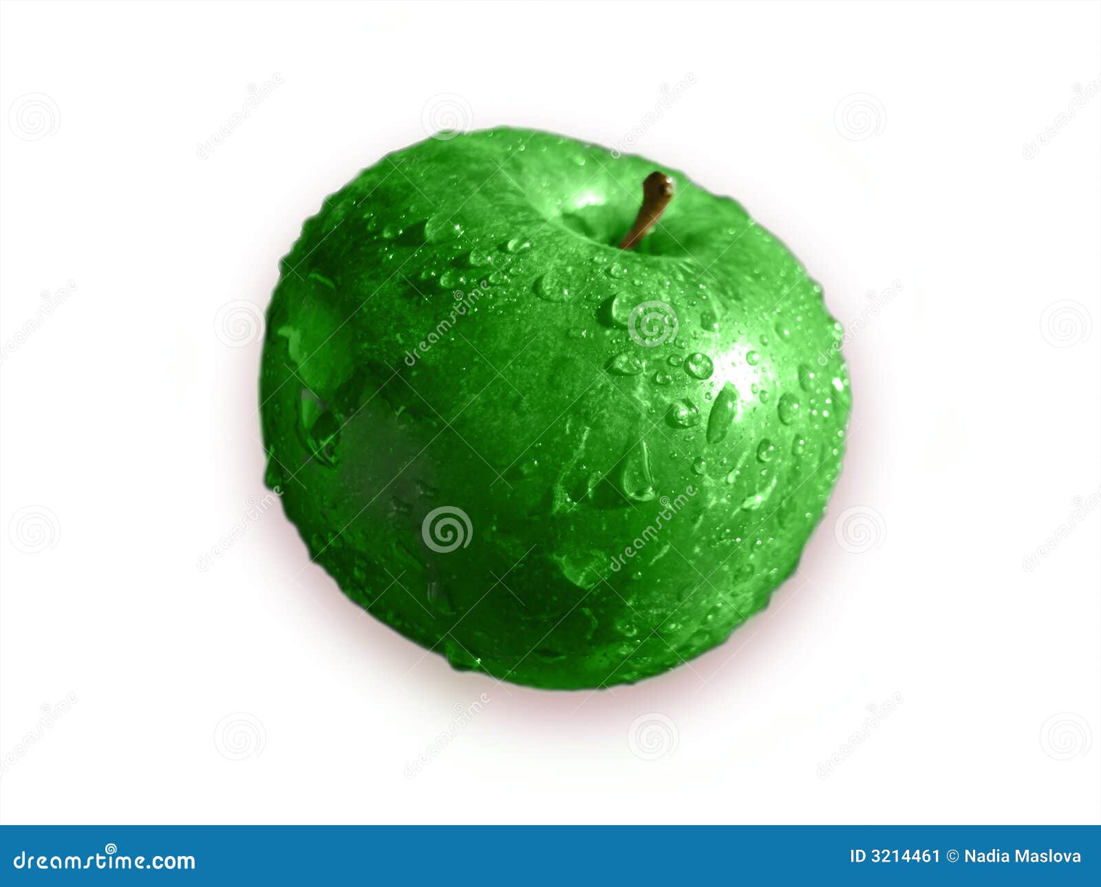 Big green sour apple stock image. Image of breakfas, freshness - 3214461