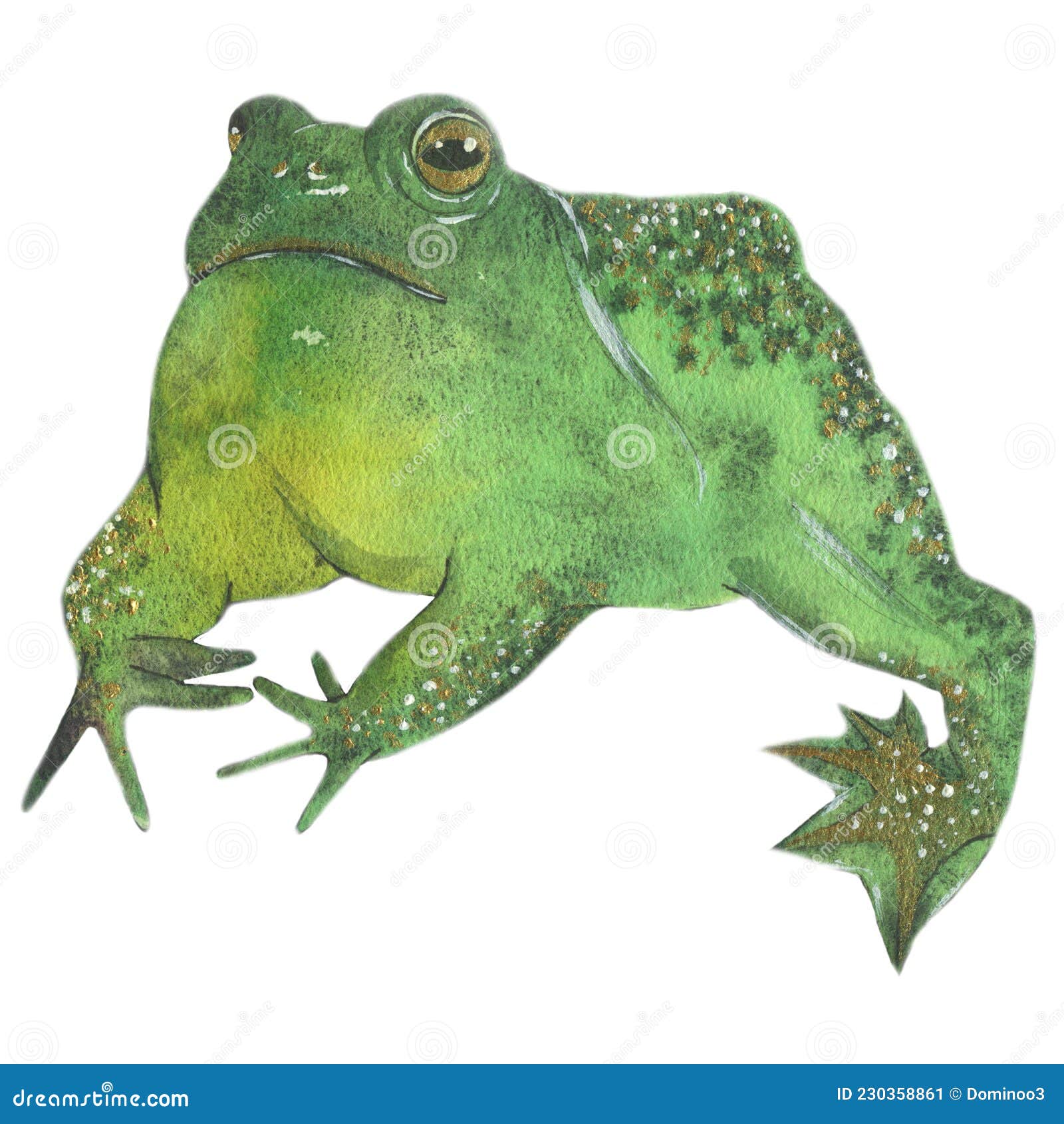 Big toad. Fantasy art. stock illustration. Illustration of element ...
