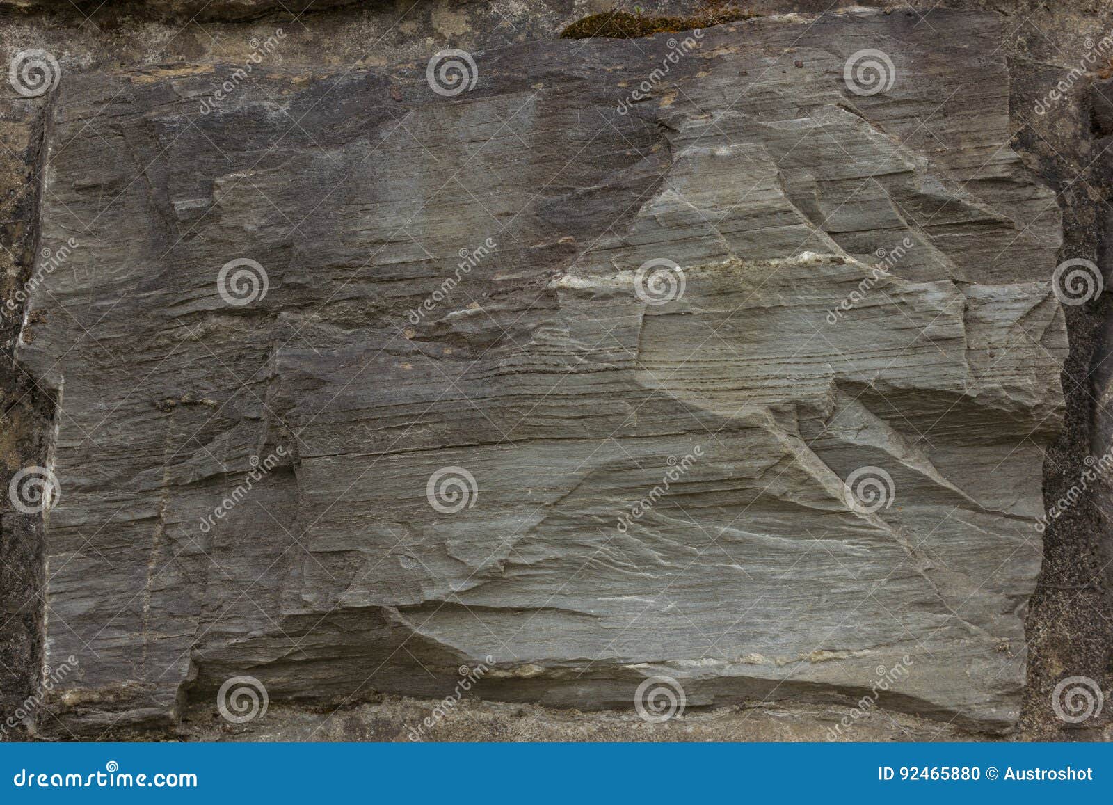 A Big Grey Stone in a Wall, Nature Colored Stock Photo - Image of hard ...