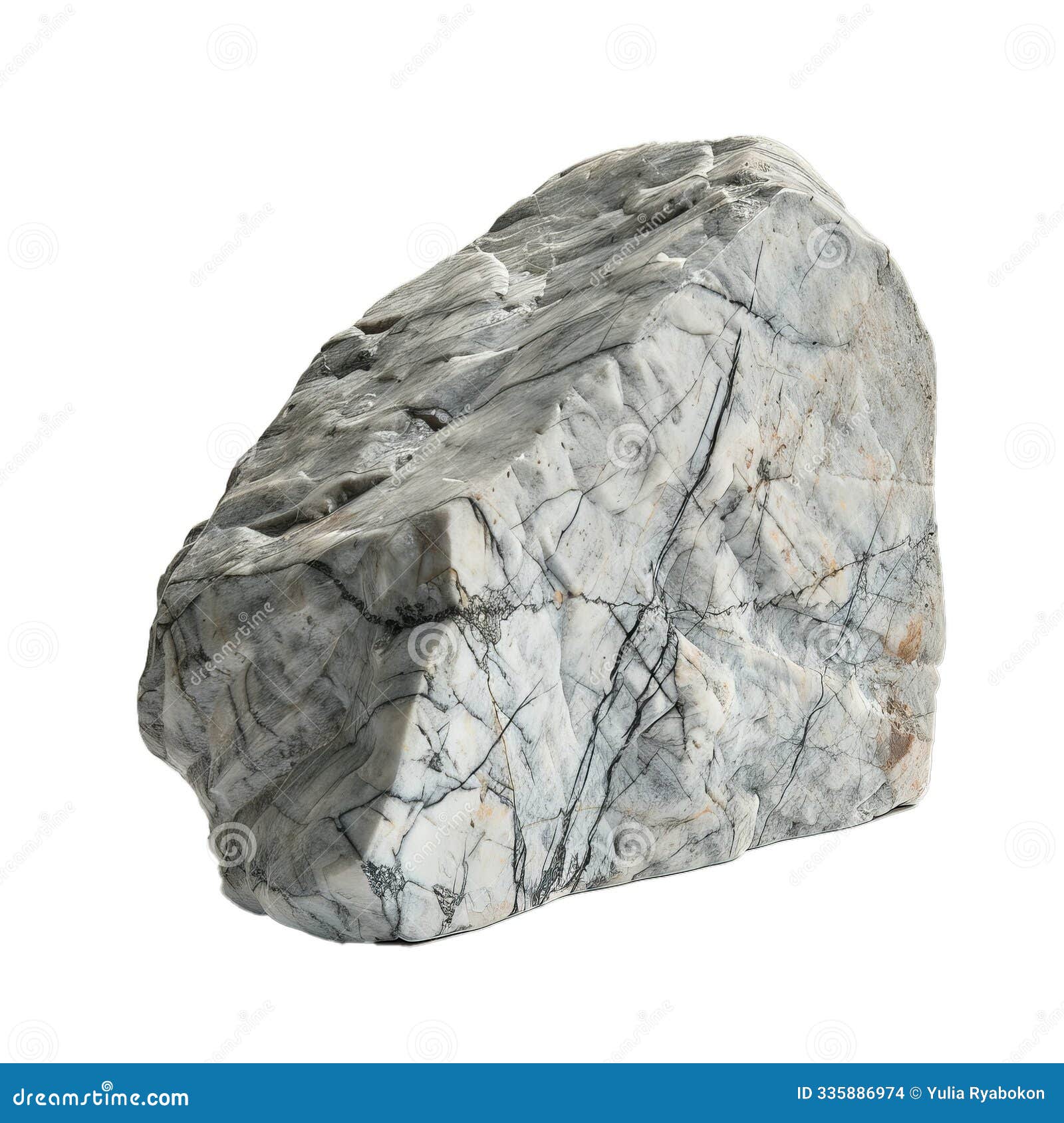 Big Grey and White Marble Rock Showing Interesting Texture Stock Photo ...