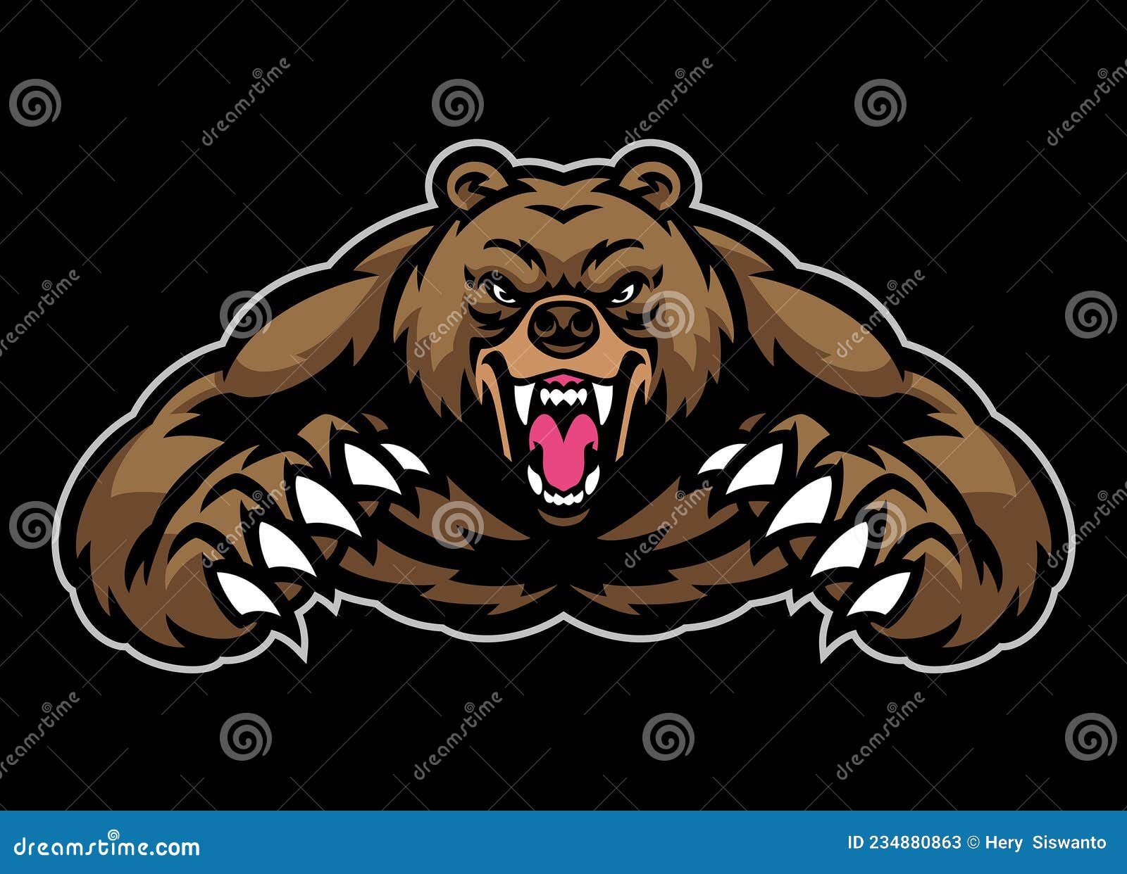 Grizzly Mascot