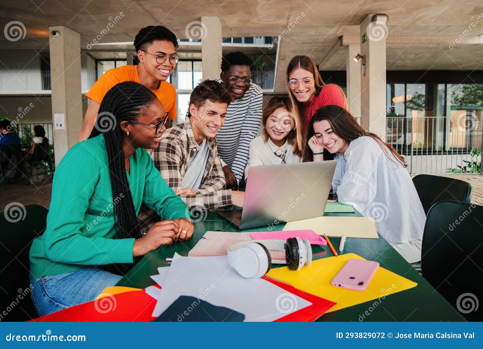 Homework Project. Sister Helping With Learning. Teacher Kind Lady With ...