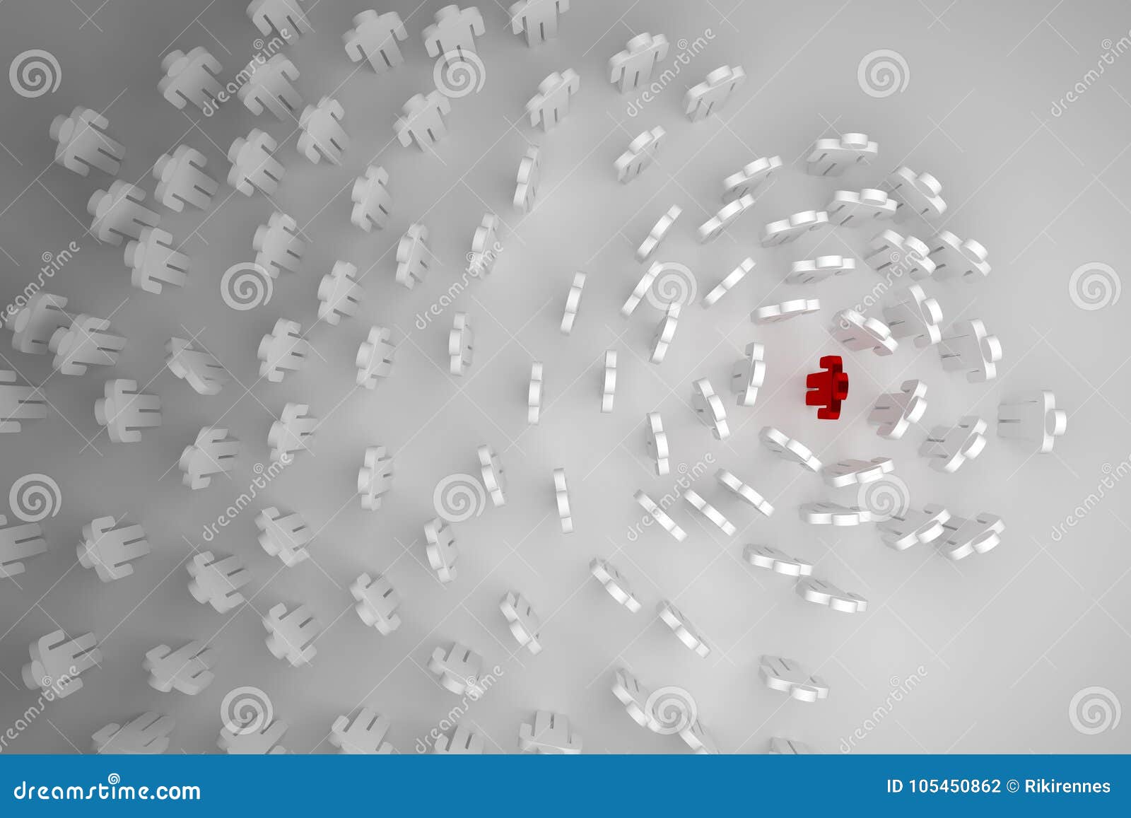 Big People Crowd on Red Background Stock Illustration - Illustration of ...