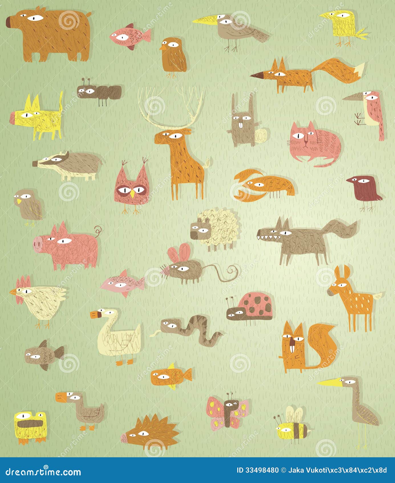 Grunge Animals Stock Illustrations – 26,602 Grunge Animals Stock ...