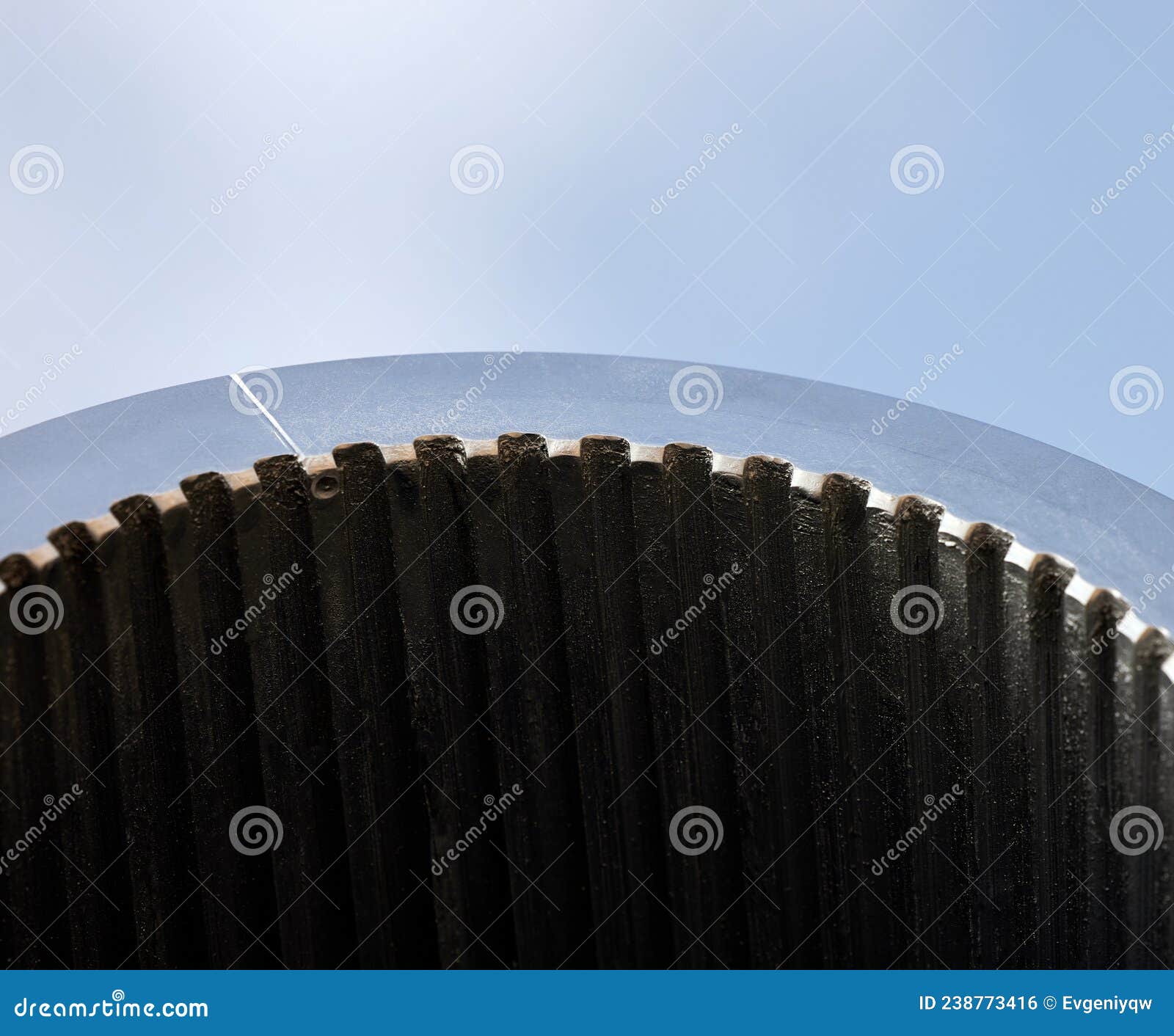 Big Gun. Rifled Weapons. a Section of the Gun Barrel with Rifling ...