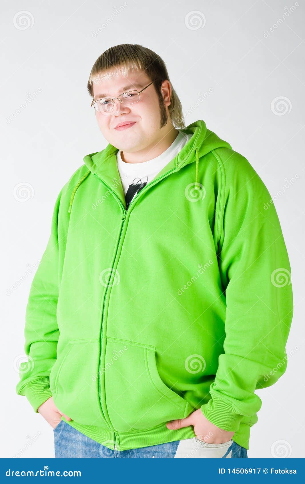 Big guy in a green shirt stock image. Image of smiling - 14506917