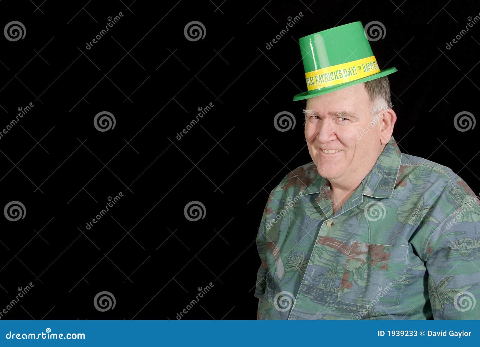 Big Guy Ready for Irish Party Stock Image - Image of kelly, black: 1939233