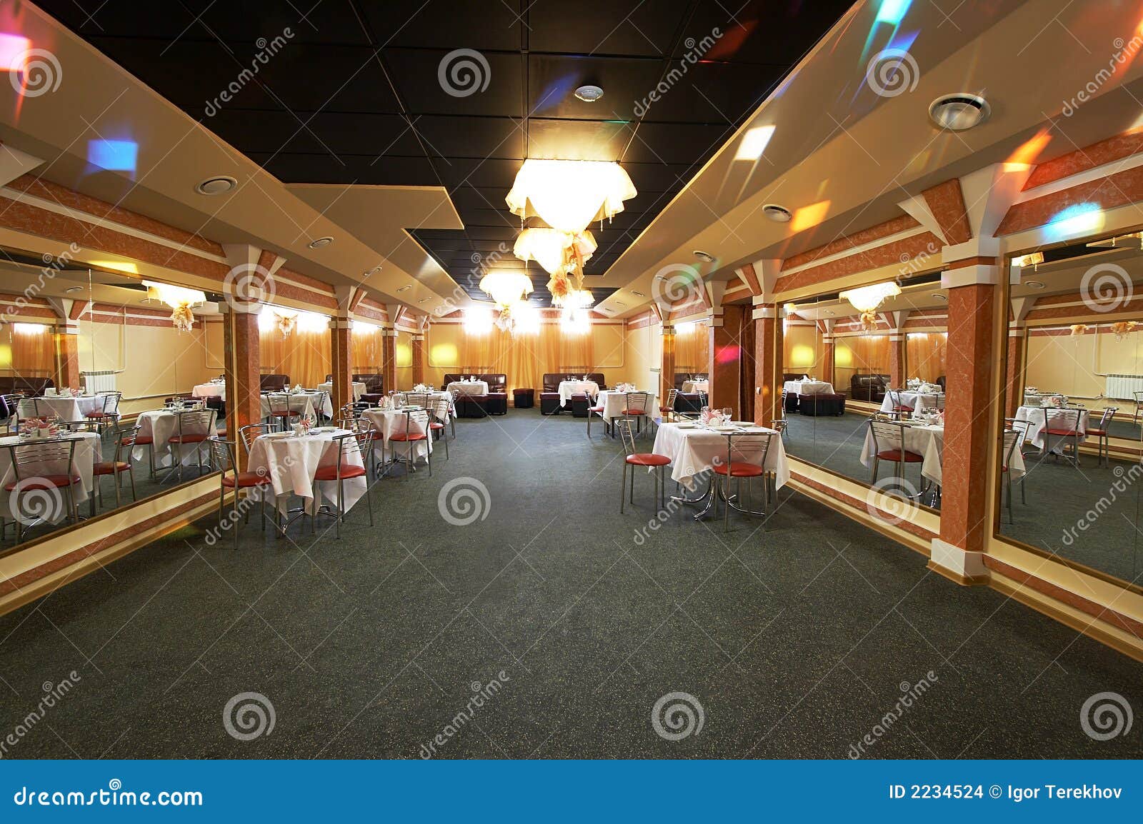 The big hall of restaurant stock photo. Image of chair - 2234524