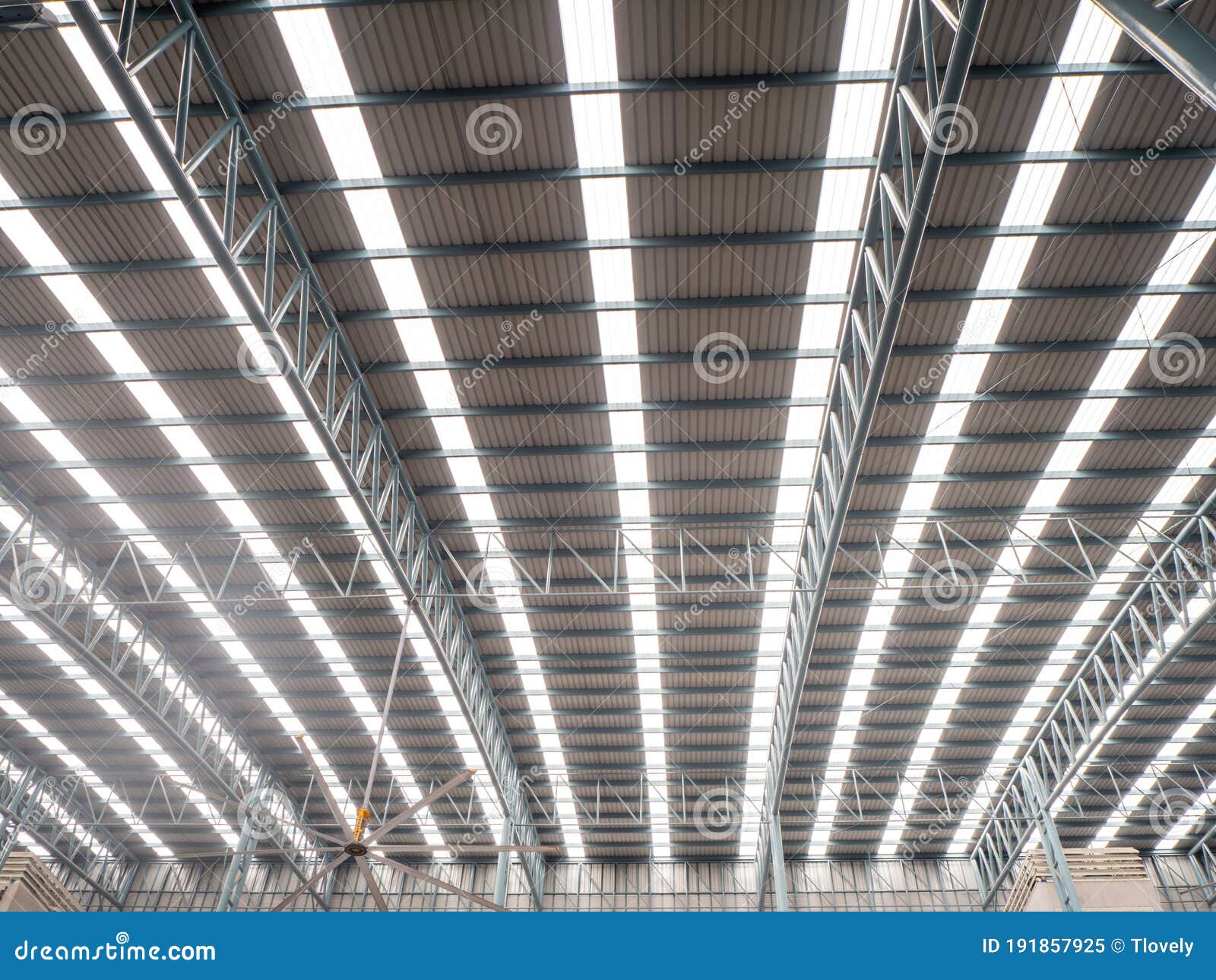 Big Hall Roof Steel Structure the Modern Design Stock Image - Image of ...