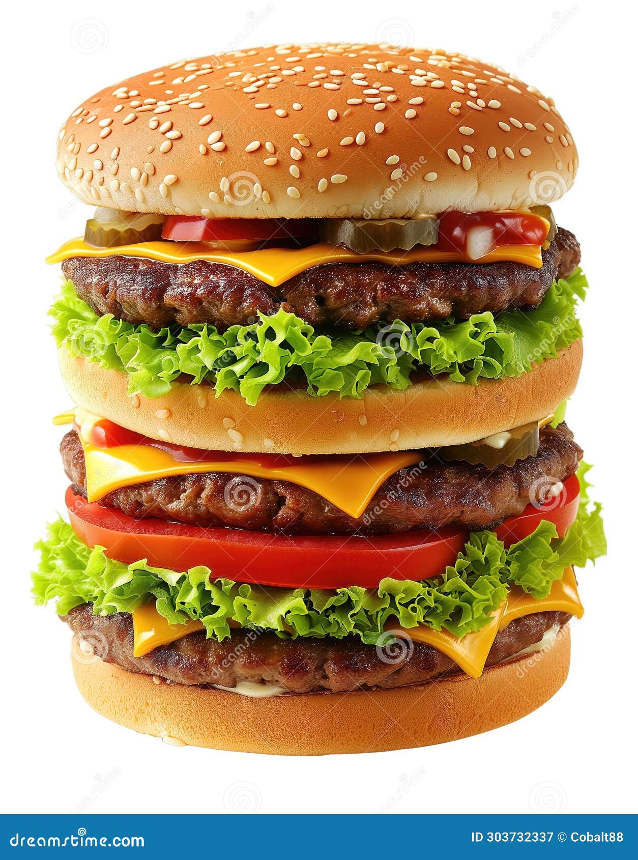 Big Hamburger Isolated Drawing Coloring Line Art Style Sketch Classic ...