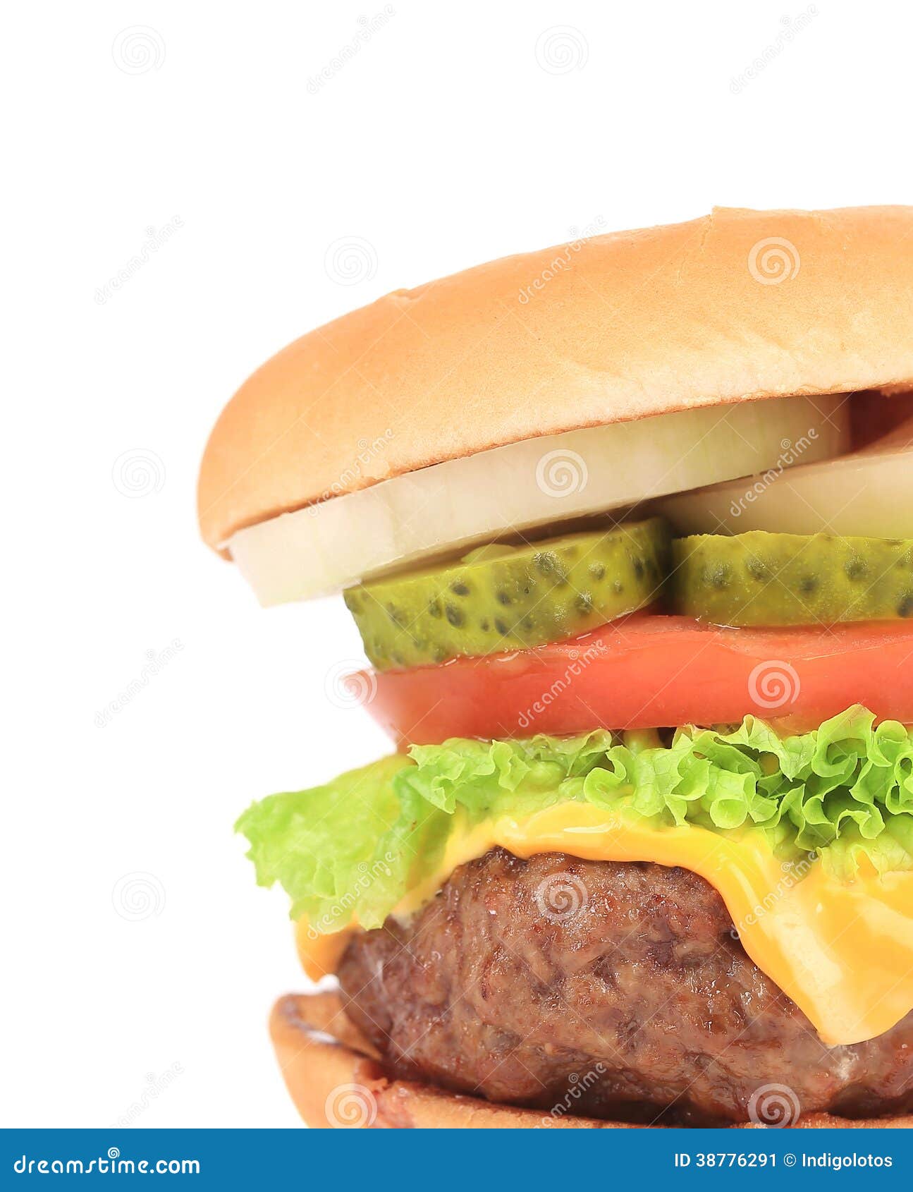 Big hamburger stock image. Image of delicious, meat, meal - 38776291