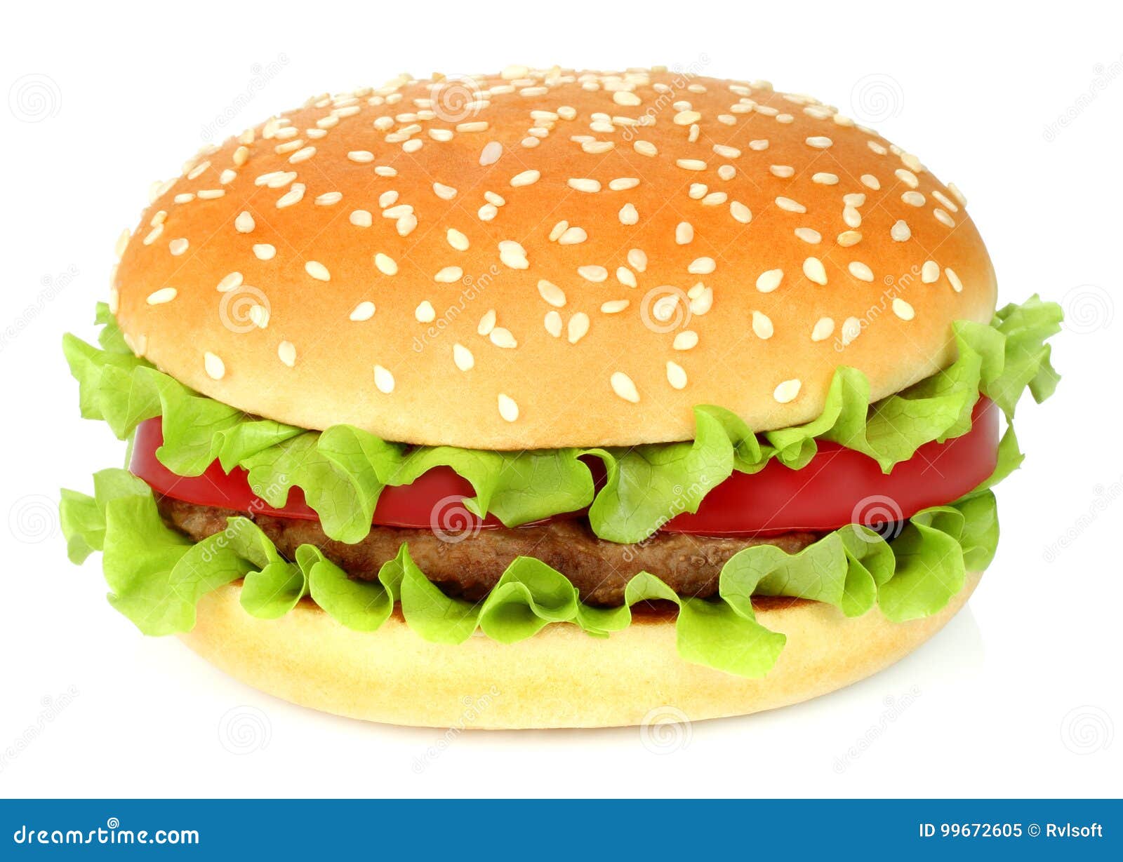 Hamburger On White Background Royalty-Free Stock Photography ...