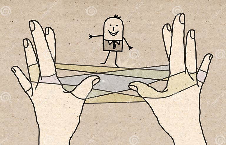 Big hand - clean network stock illustration. Illustration of ...