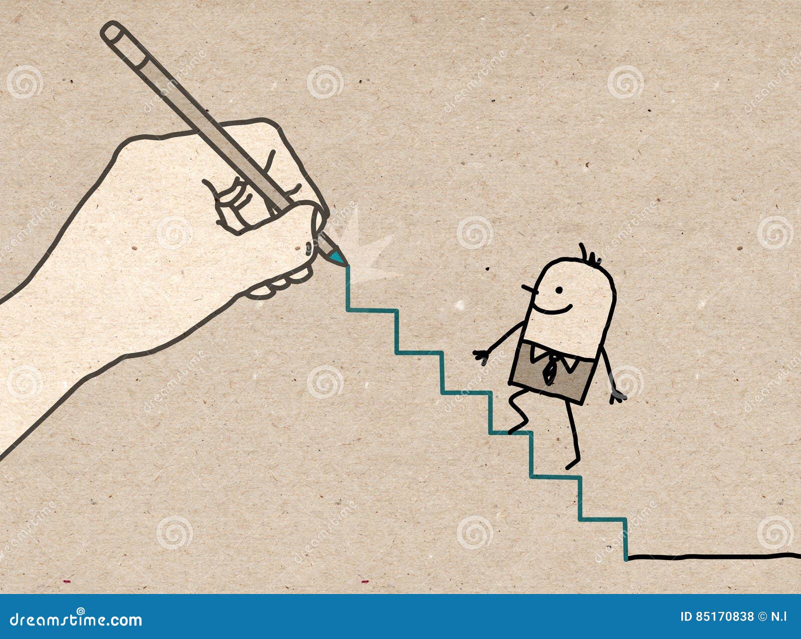 Big Hand - going up stock illustration. Illustration of black - 85170838