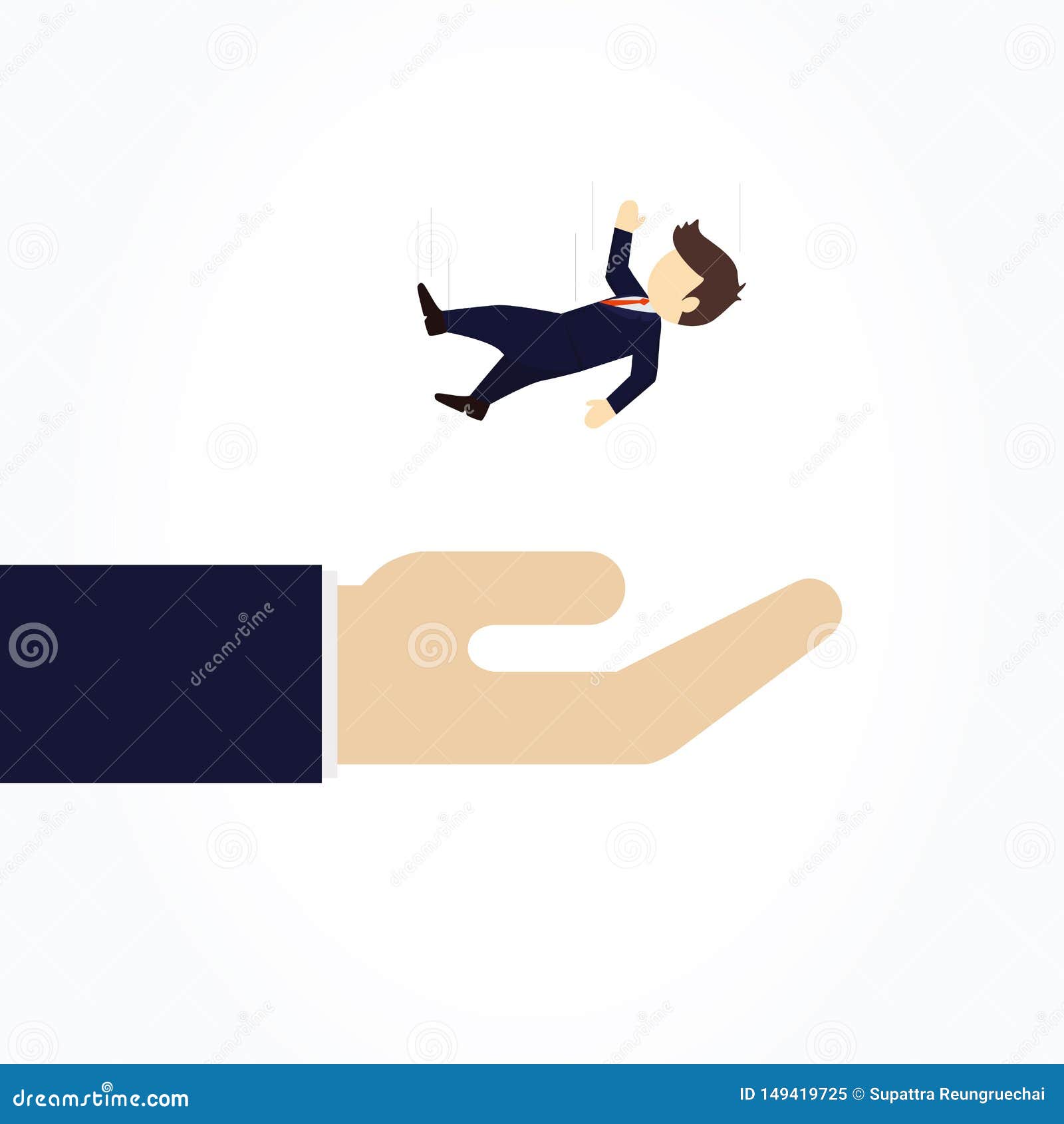 Help Those Falling From Those Who Go Up. Rough Image Of Walking People ...