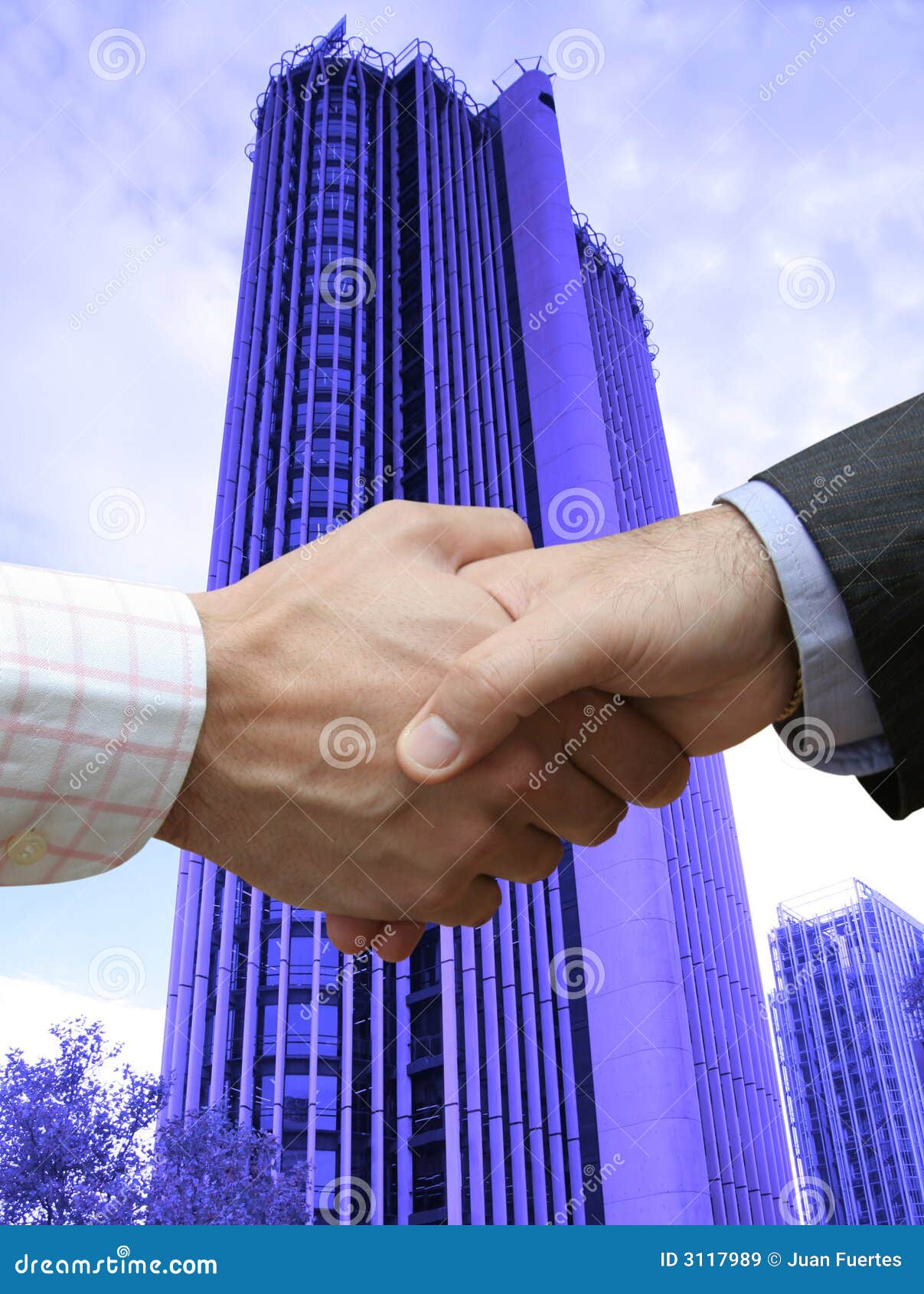 Big handshake in the city stock image. Image of employment - 3117989