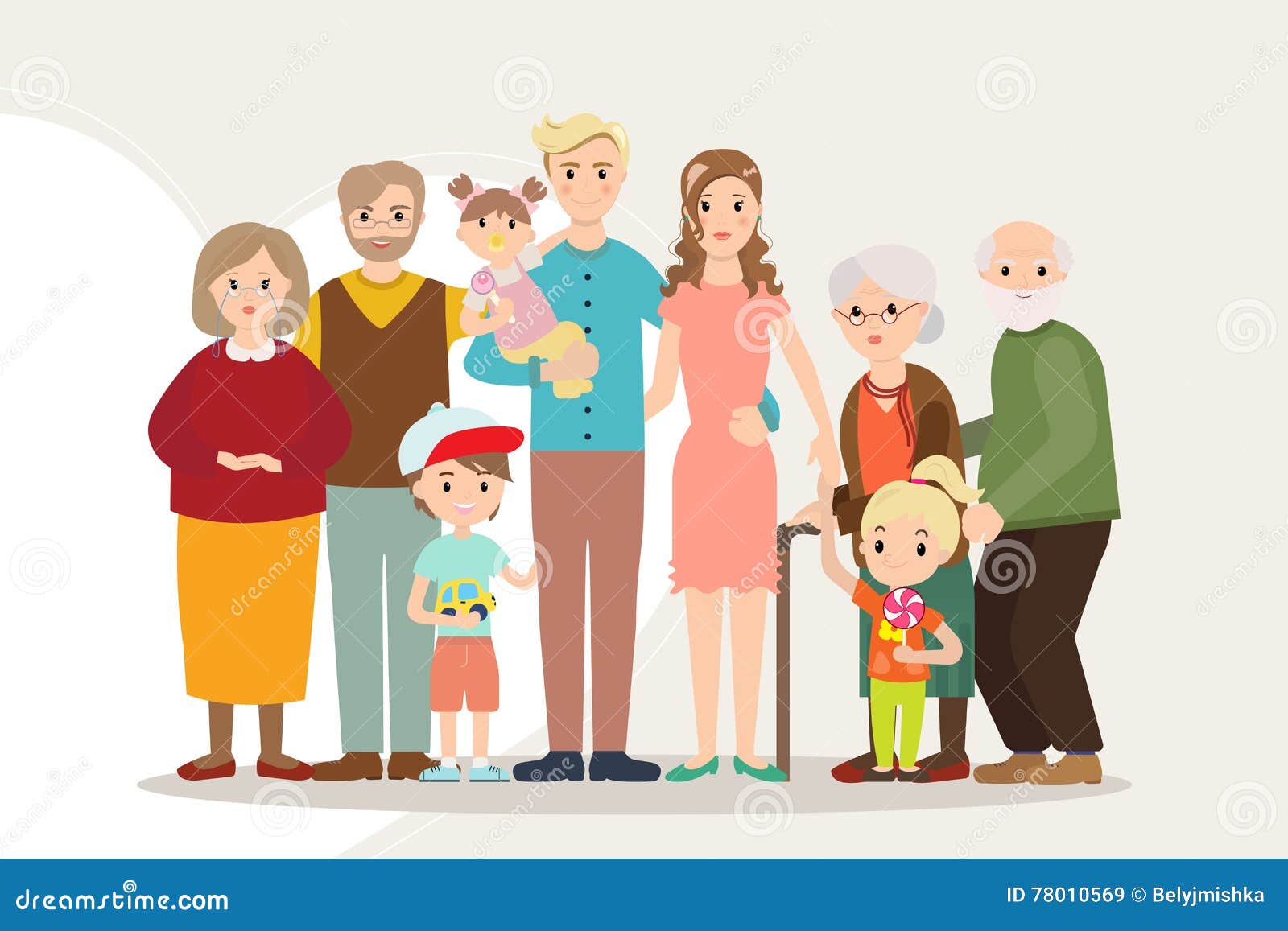 Big Happy Family Portrait Parents with Disabled Child Stock Vector ... Big Happy Family Portrait Parents with Disabled Child Stock Vector ...