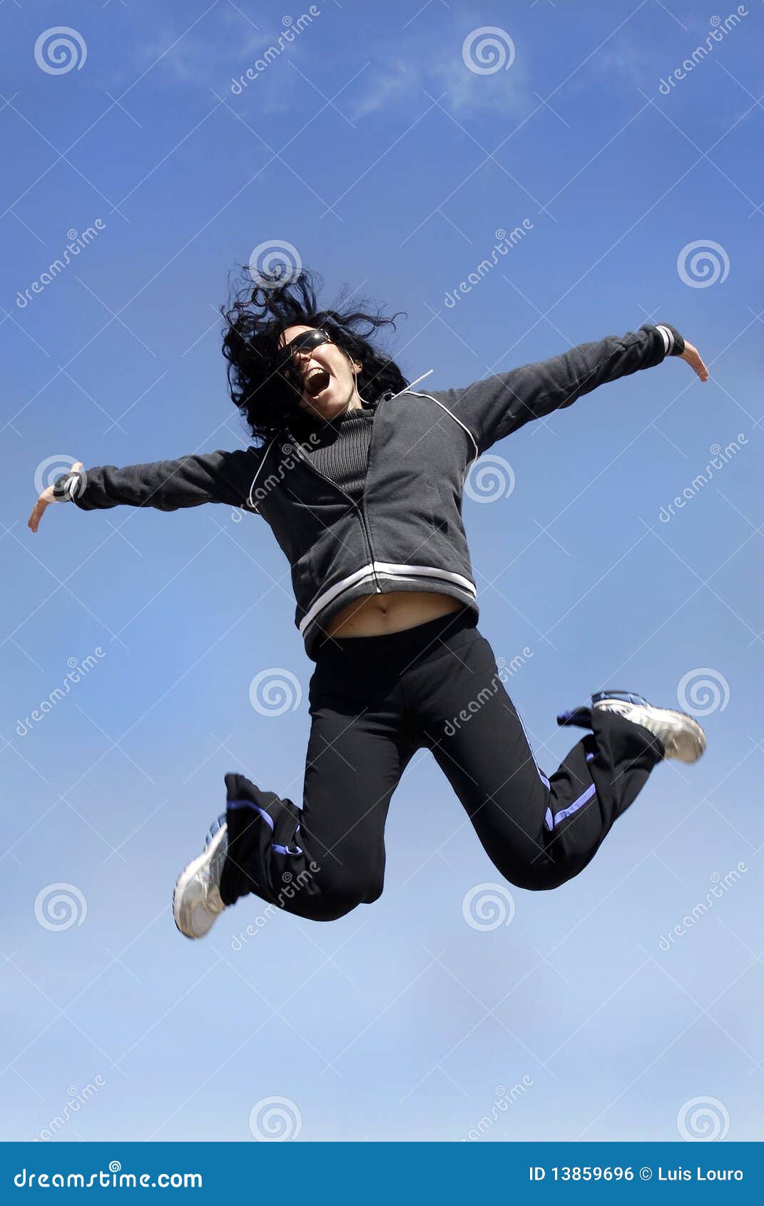 Big happy jump stock photo. Image of happy, girls, happiness - 13859696