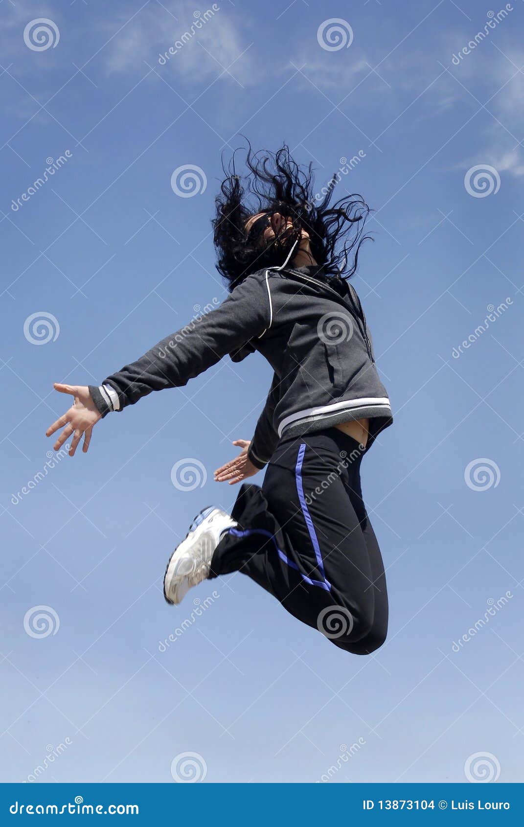 Big happy jump stock photo. Image of girls, laughing - 13873104