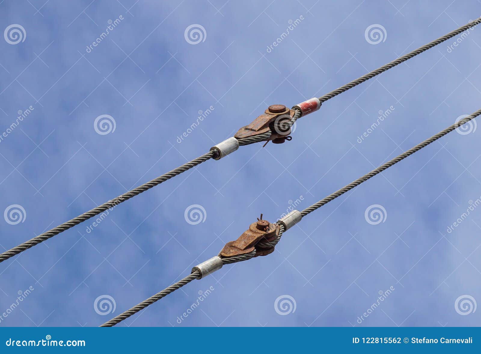 Big Harbor Cranes Hooks Hanging on Steel Ropes Stock Photo - Image of ...