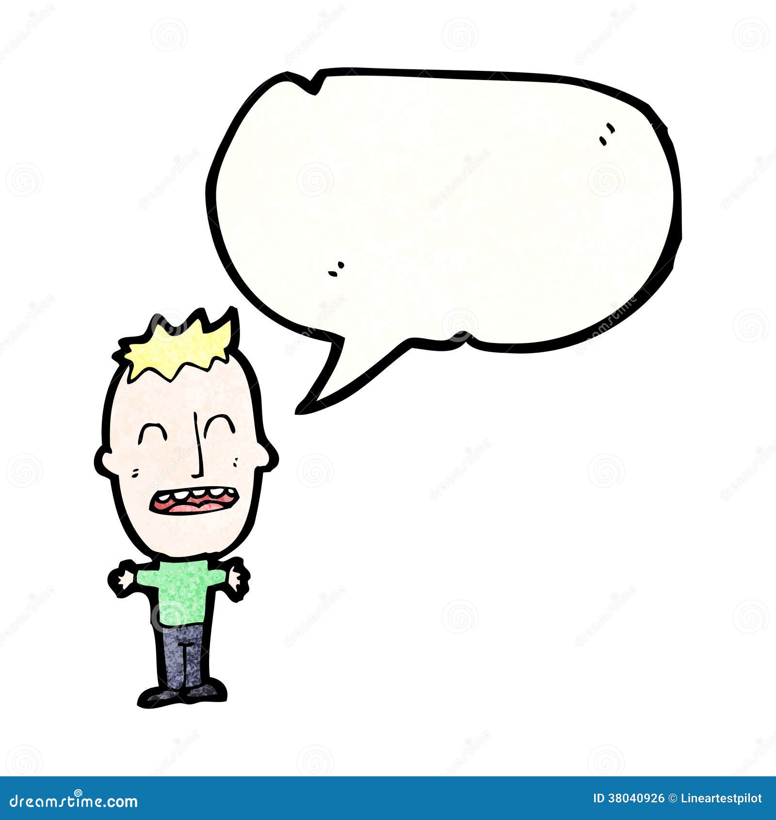 Big head boy cartoon stock vector. Illustration of funny - 38040926