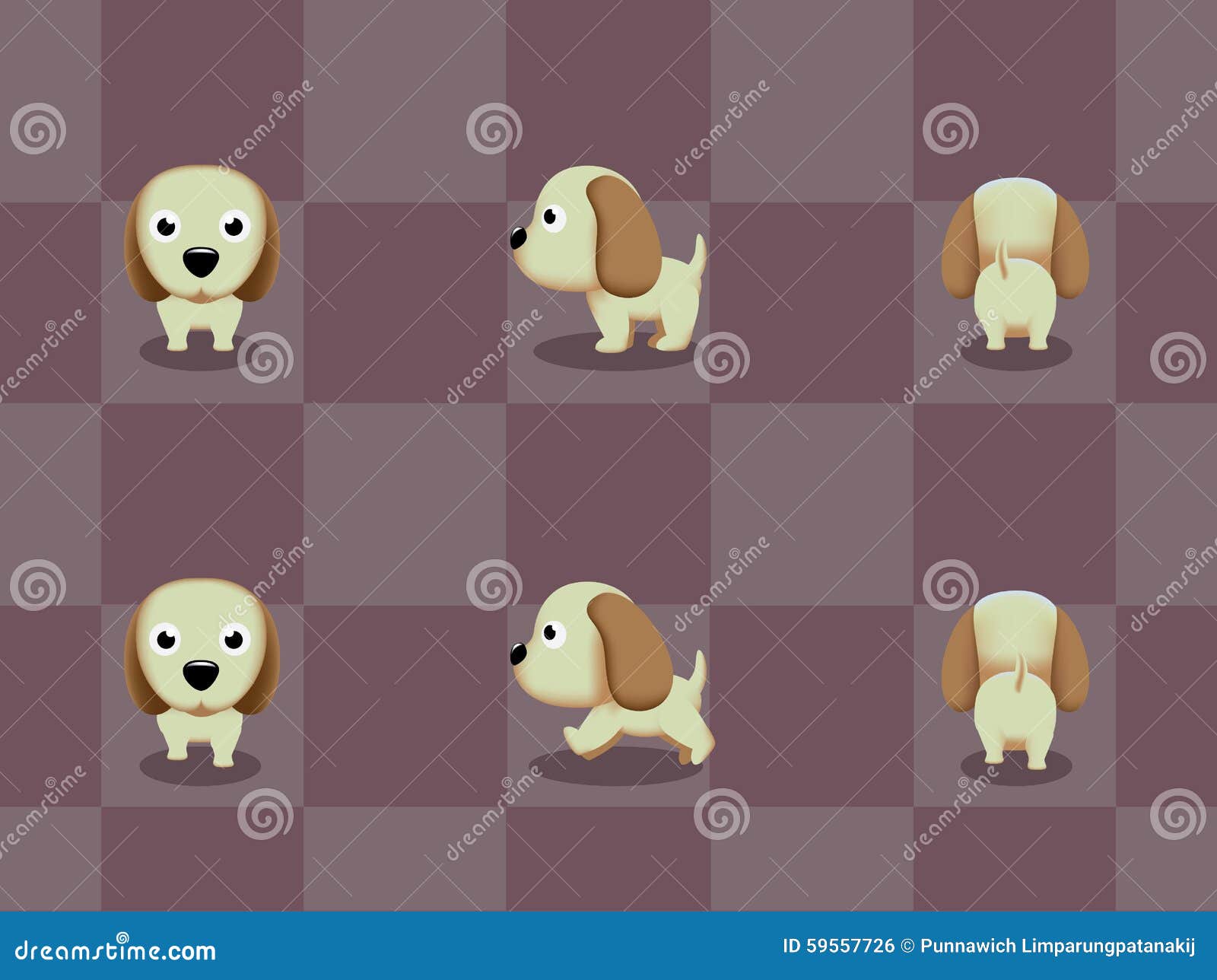 Animated Dog Game Character Sprite Cartoon Vector | CartoonDealer.com ...