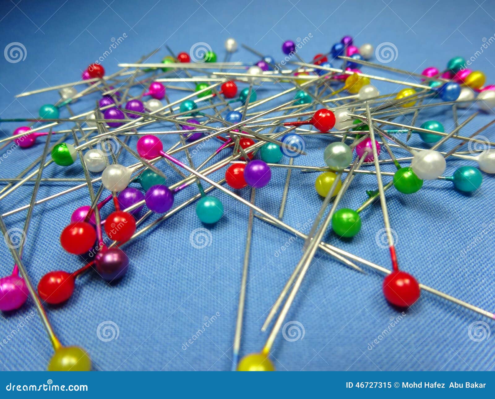 Big head pin stock image. Image of blue, office, close - 46727315