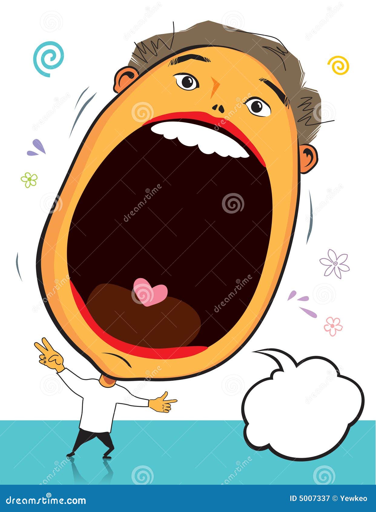 Big head surprise stock vector. Illustration of expression - 5007337