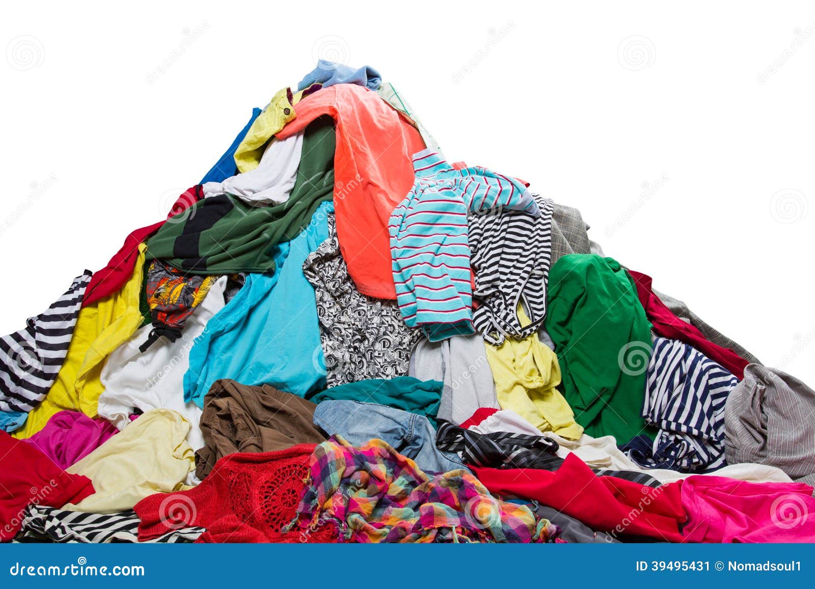 Big Heap of Colorful Clothes Stock Image - Image of colors, purple ...