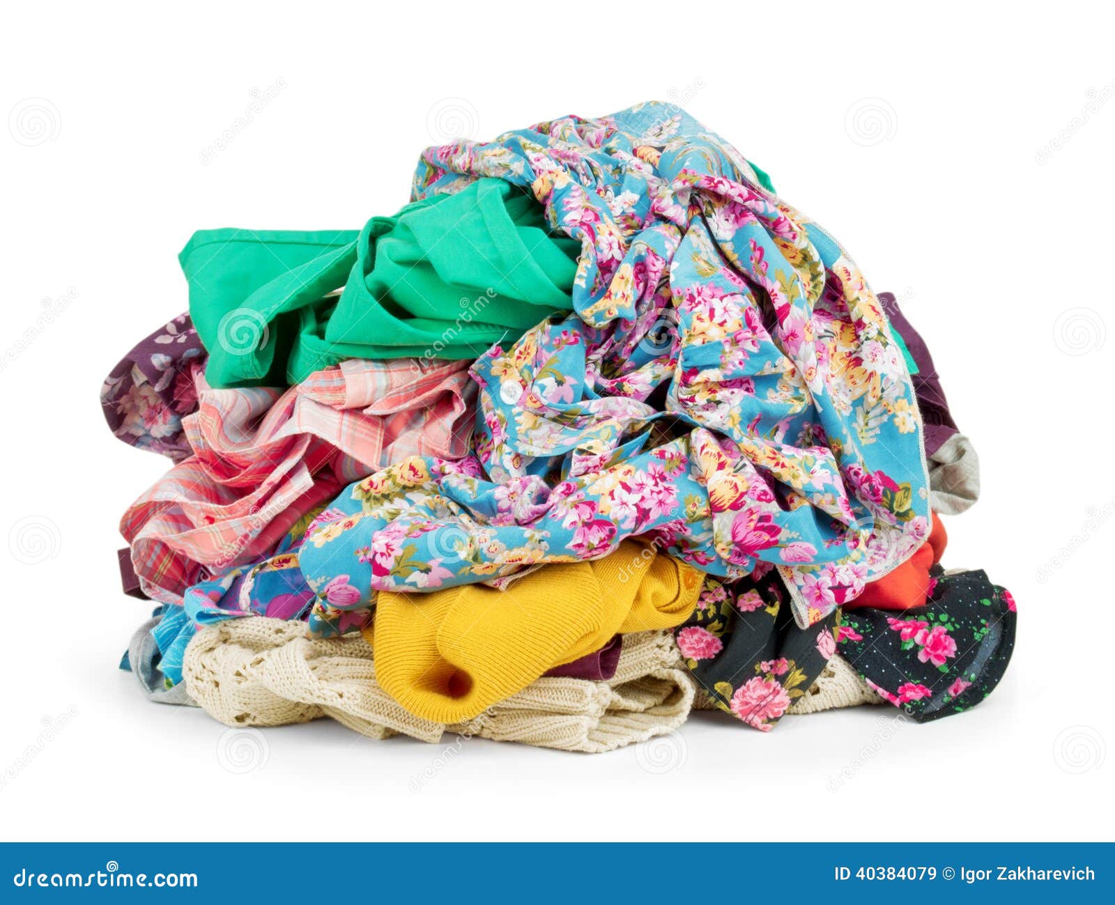 Big Heap of Colorful Clothes, Stock Image - Image of colours, laundry ...