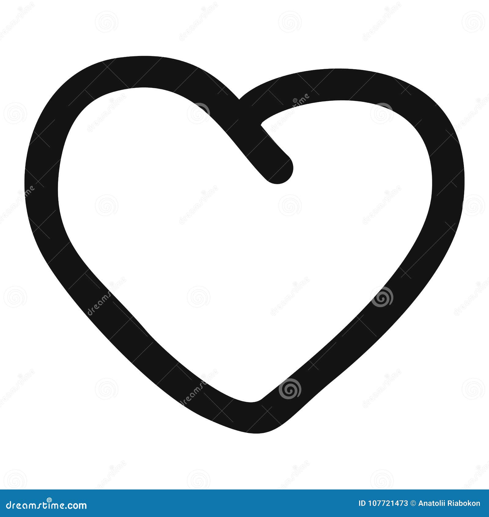 Big Heart Icon, Simple Style. Stock Vector - Illustration of cardio ...