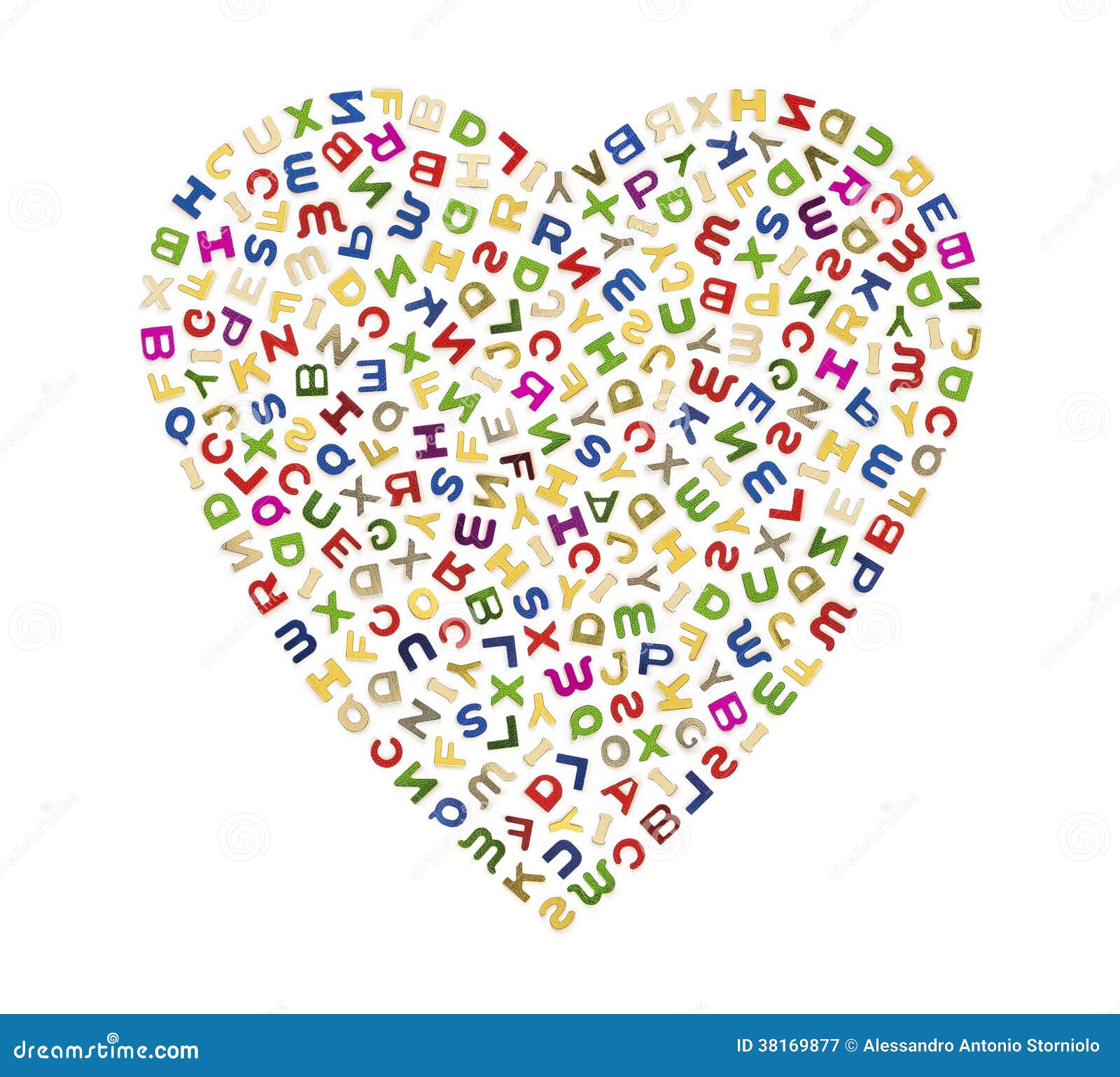 A big heart of letters stock illustration. Illustration of letter ...