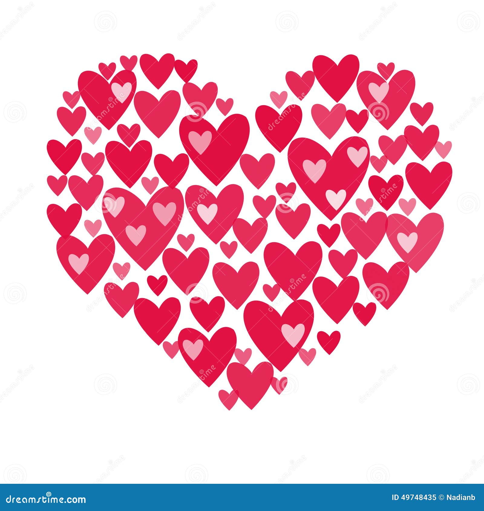 Big heart on white stock illustration. Illustration of text - 49748435