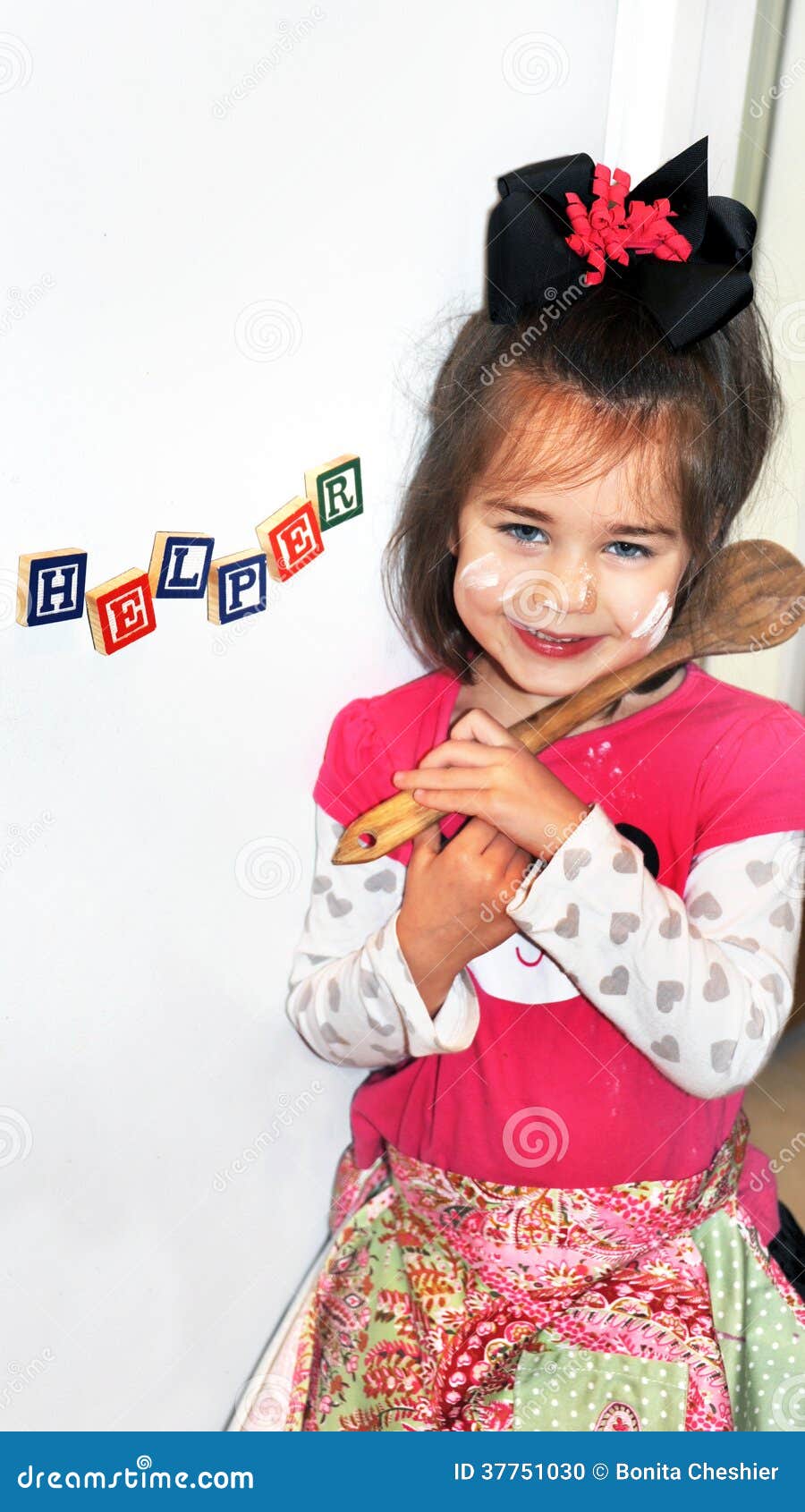 Big Helper stock photo. Image of looking, helper, apron - 37751030