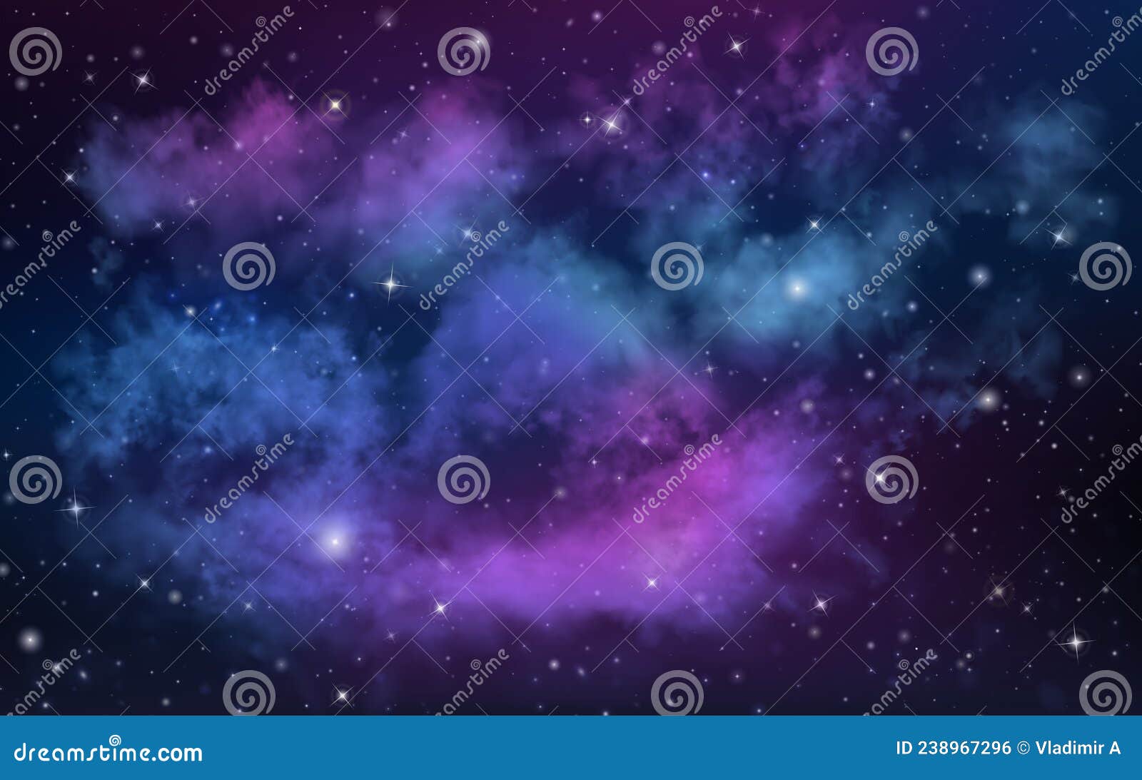 Big High Resolution Deep Space Intergalactic Panorama with Stars ...