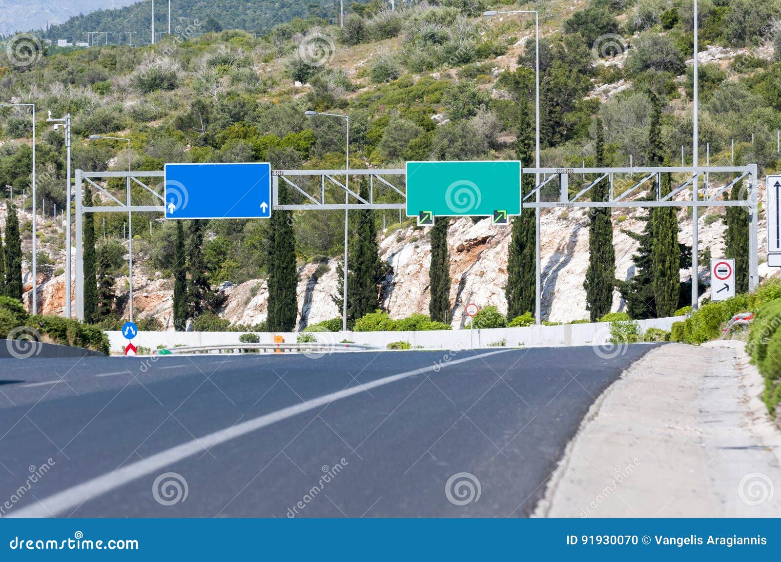 Big highway road sign stock photo. Image of outside, traffic - 91930070