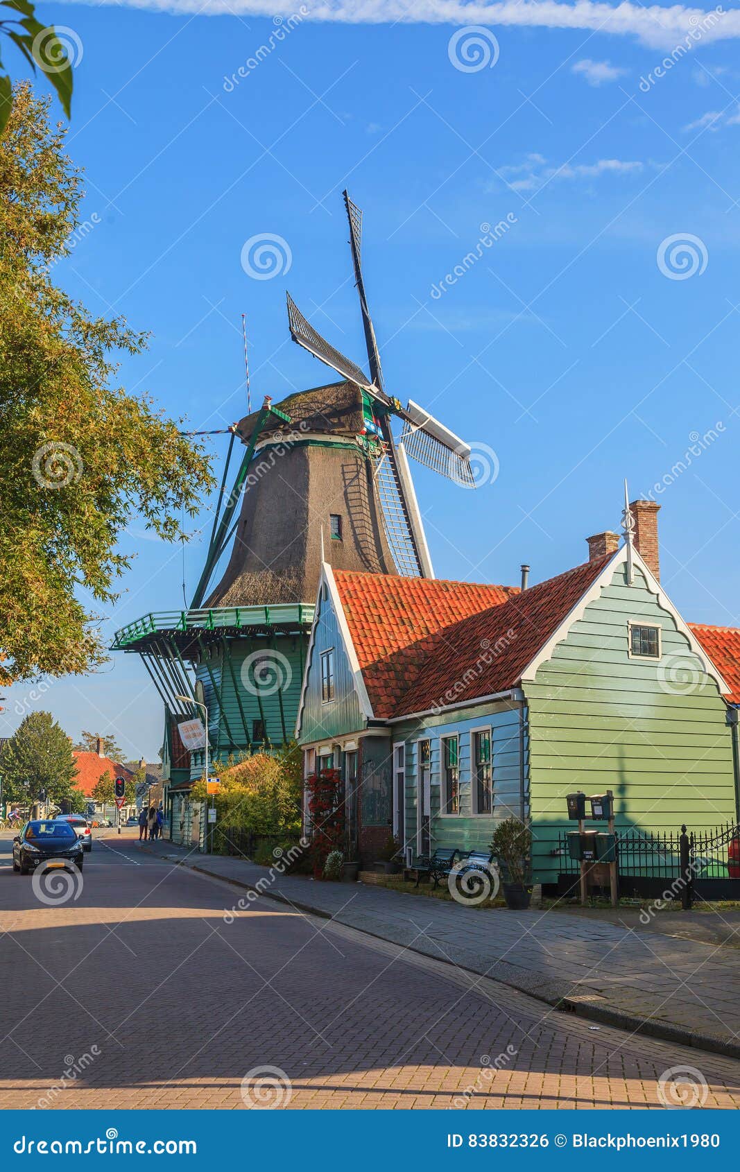 Big Historic Windmill in the Netherlands Editorial Photo - Image of ...