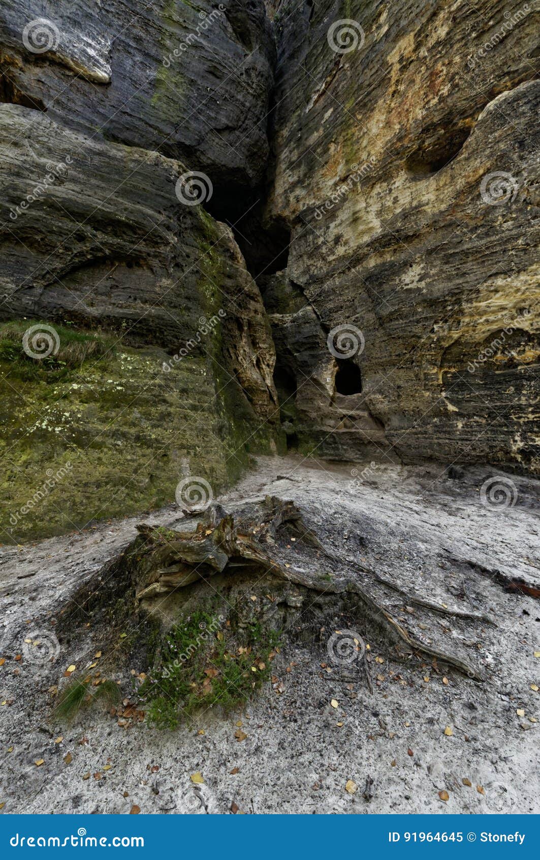 Big hole between the rocks stock image. Image of landscape - 91964645