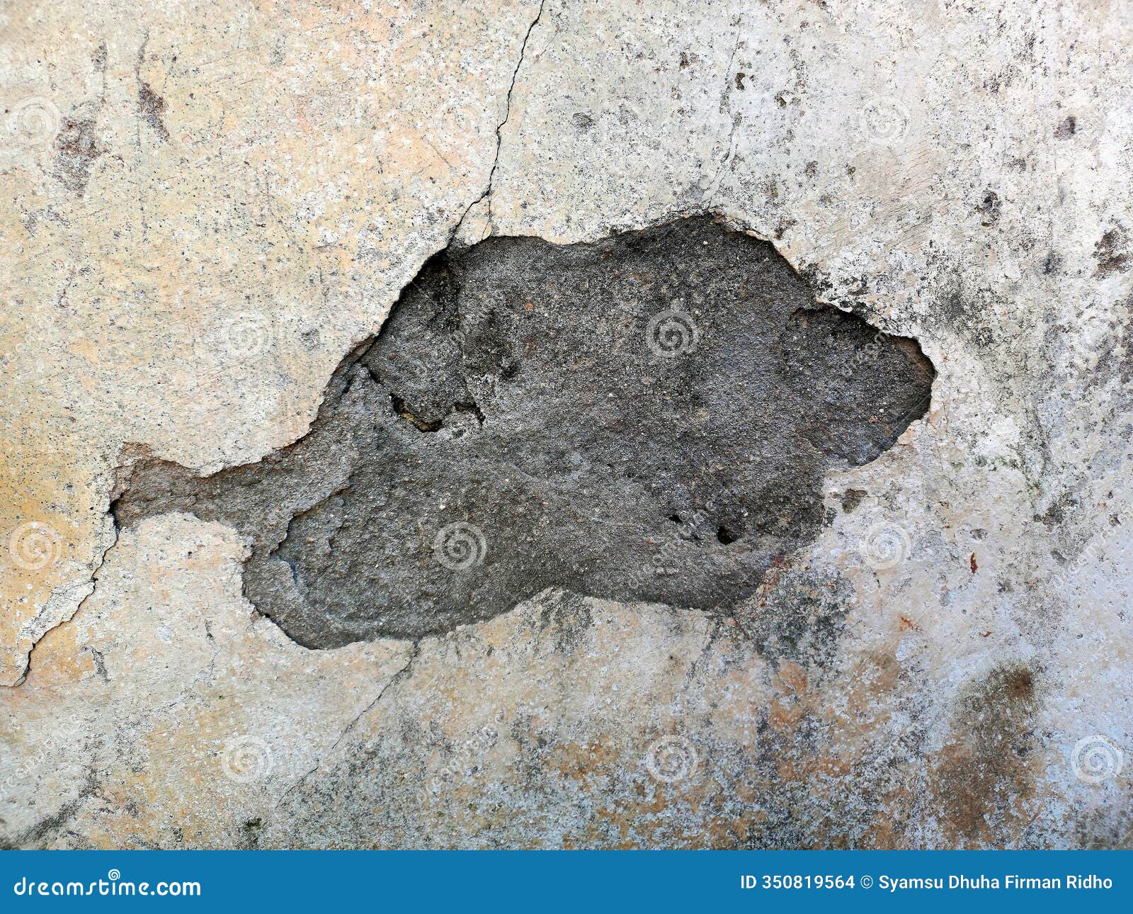 The Big Hole on the Wall, Old Wall, Stone Grunge Odd Wall with Hole ...