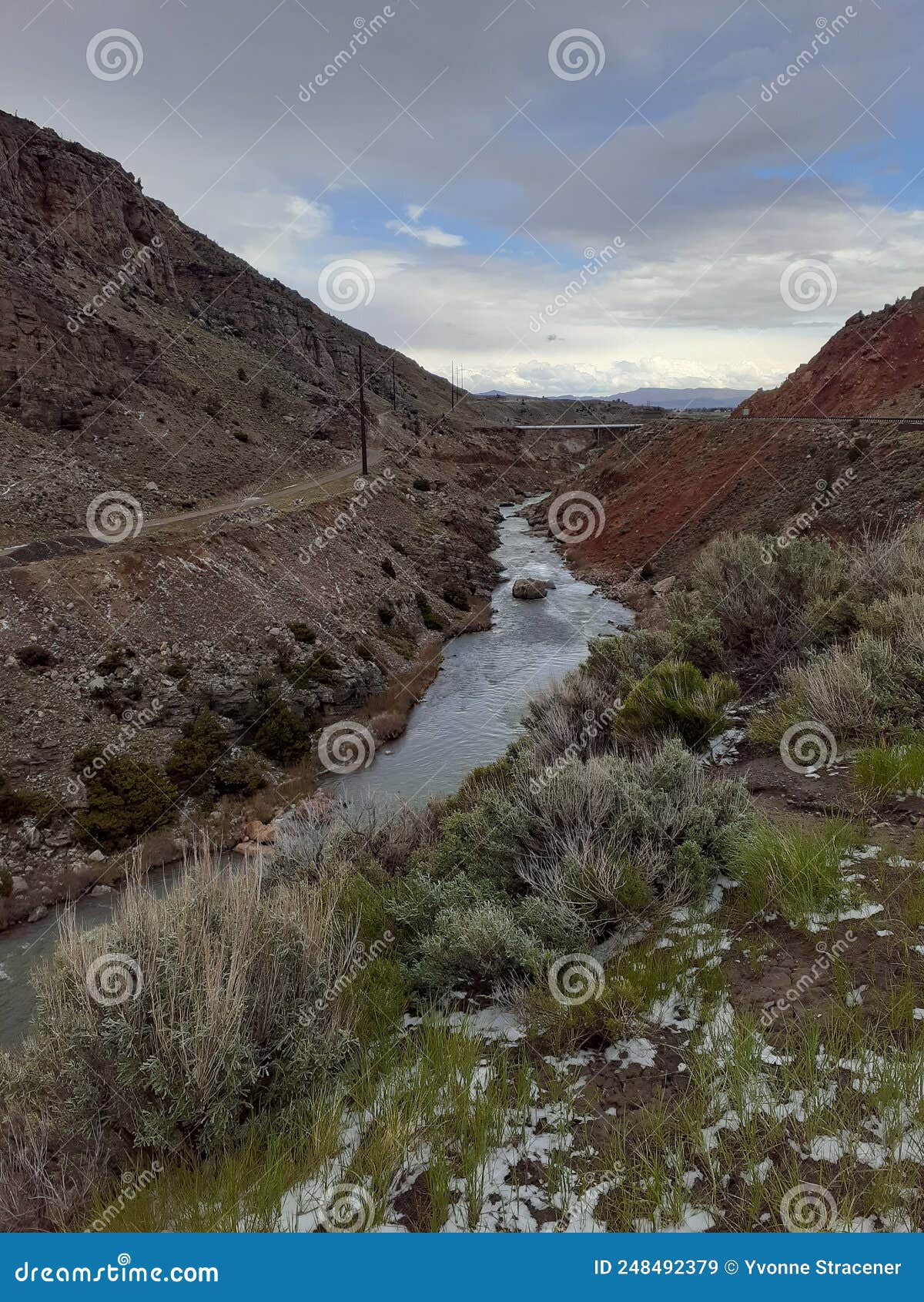 Big Horn River Thermopolis, Wyoming Stock Image - Image of wyoming ...