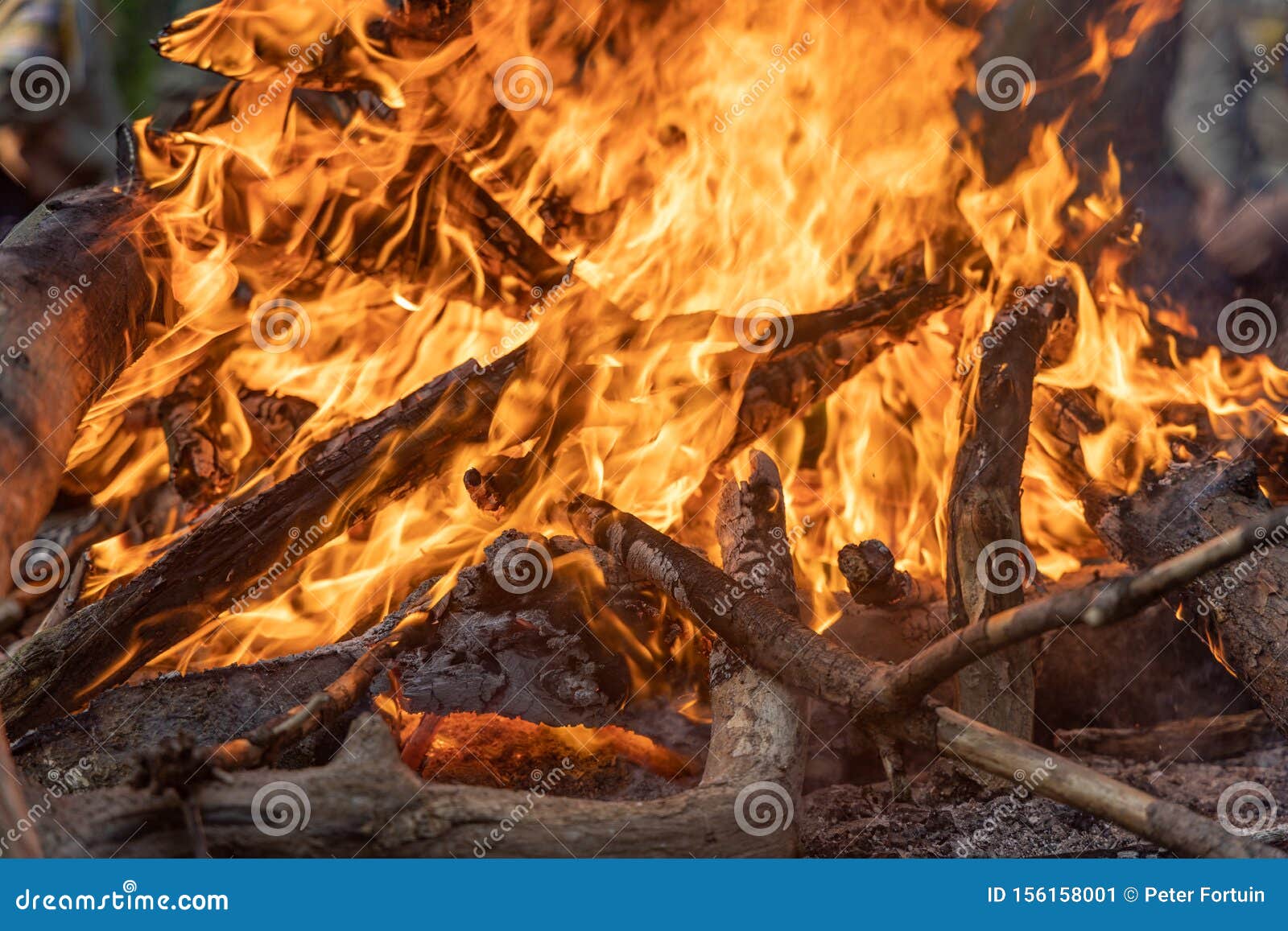 A big hot campfire stock image. Image of people, bonfire - 156158001