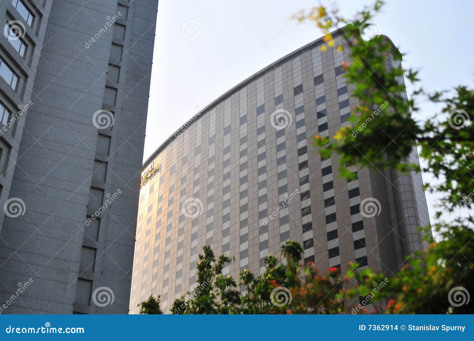 Big hotel in city stock photo. Image of exterior, perspective - 7362914