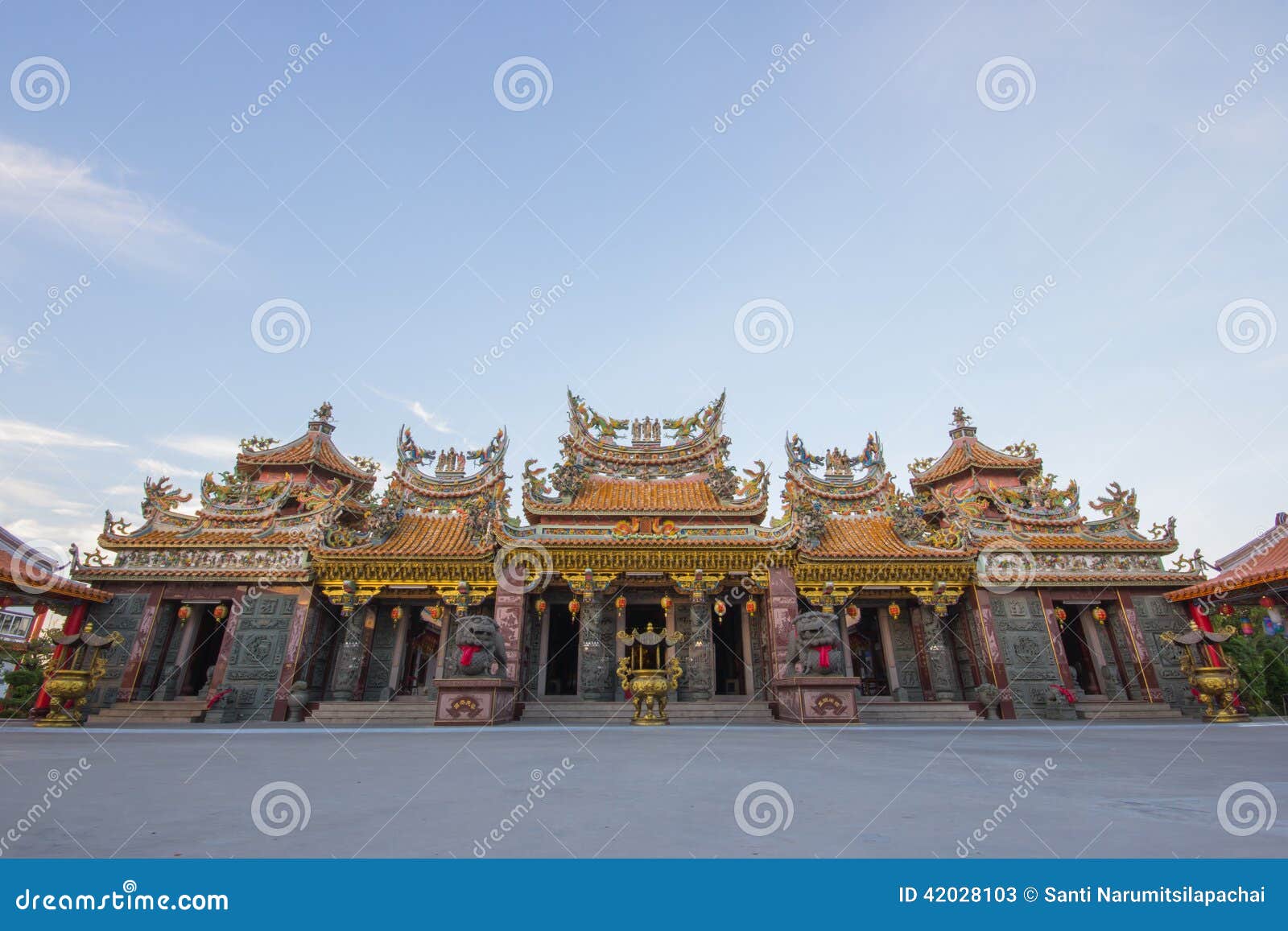Big House of Chinese Temple Stock Image - Image of faith, history: 42028103