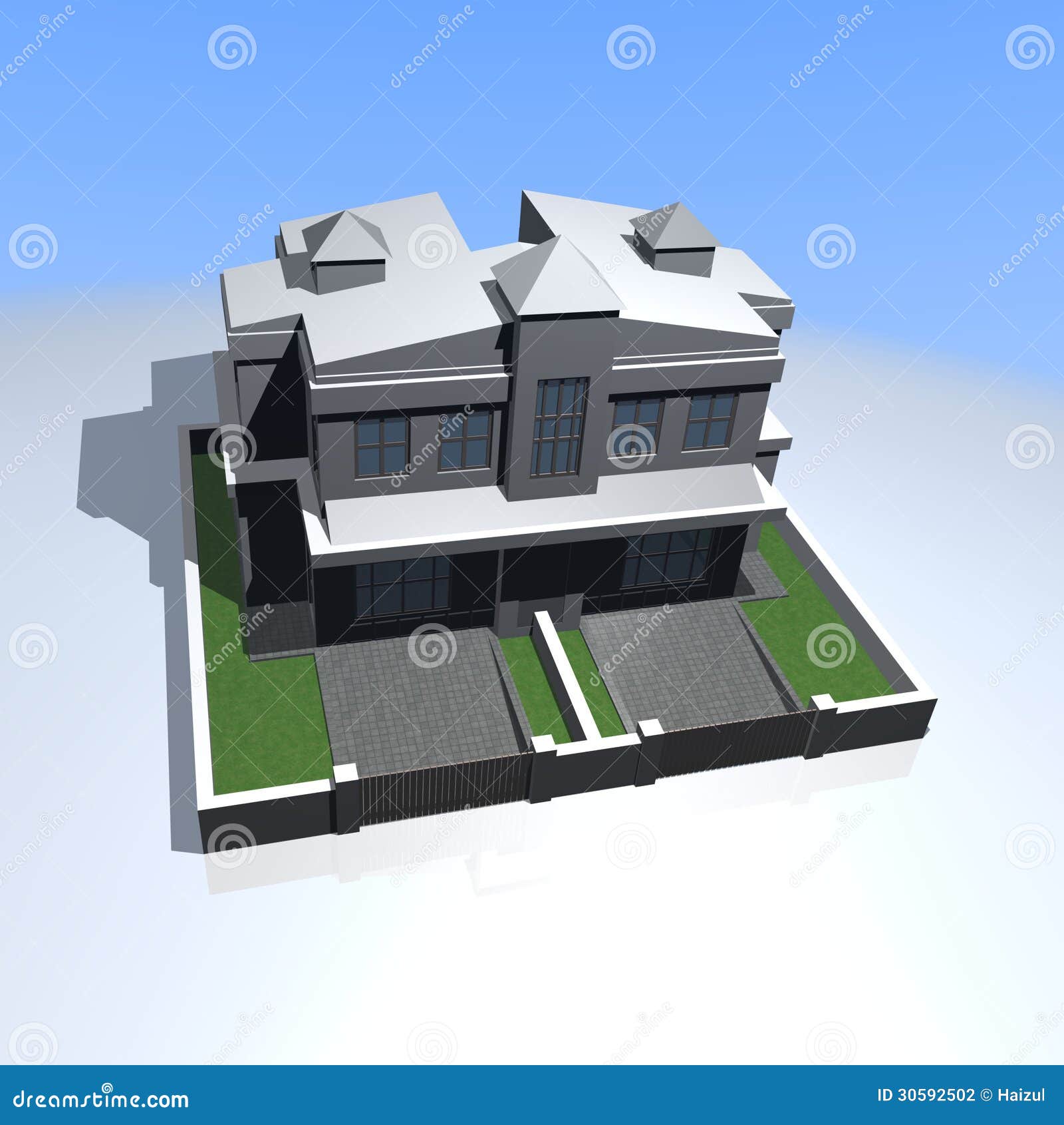 Big house stock illustration. Illustration of design - 30592502