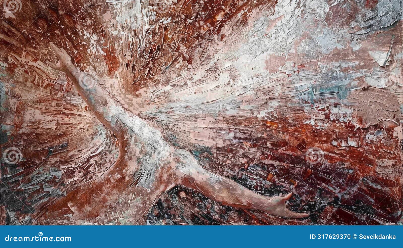 A Big Hug in Abstract Design. Stock Illustration - Illustration of ...